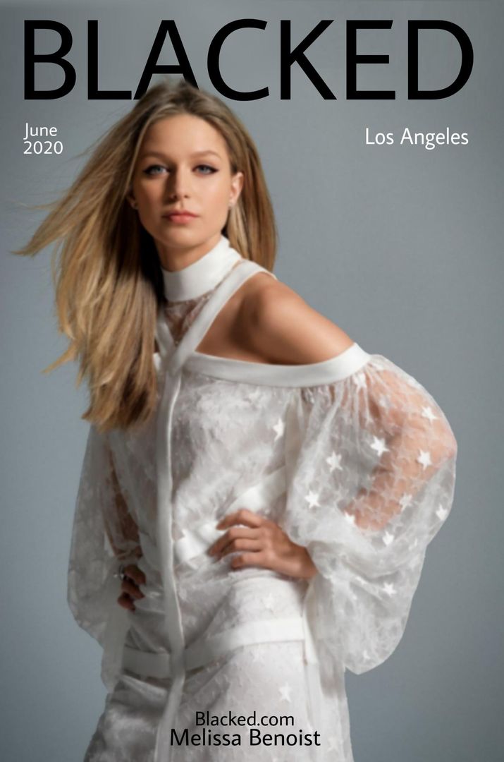 Melissa Benoist Blacked Magazine Cover | Scrolller