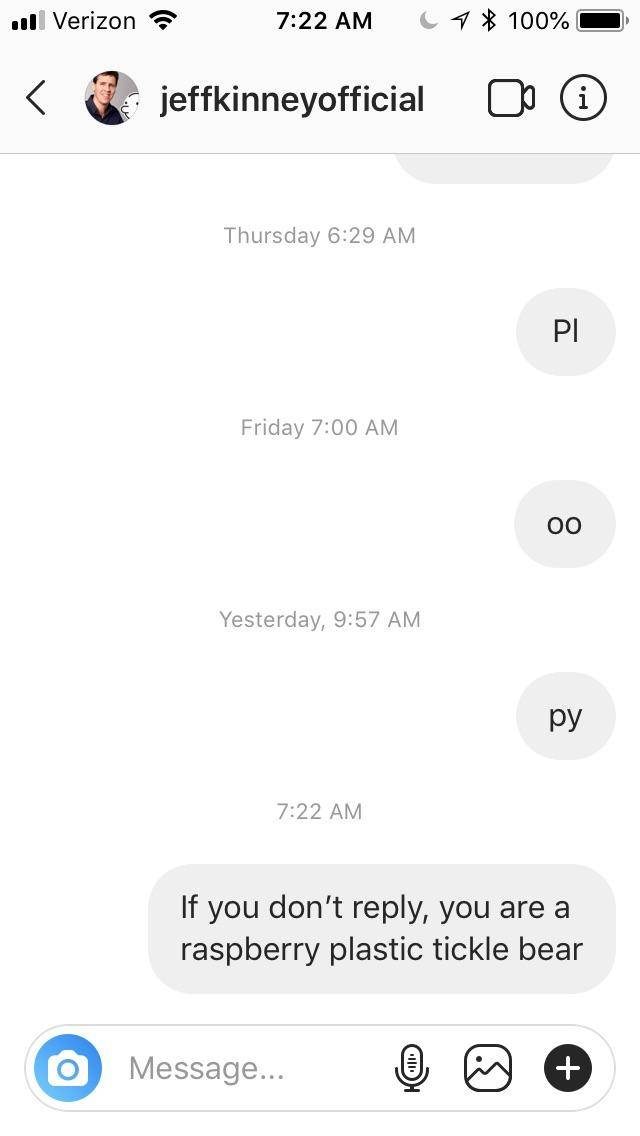 Messaging Jeff Kinney until he responds: Day 5 | Scrolller