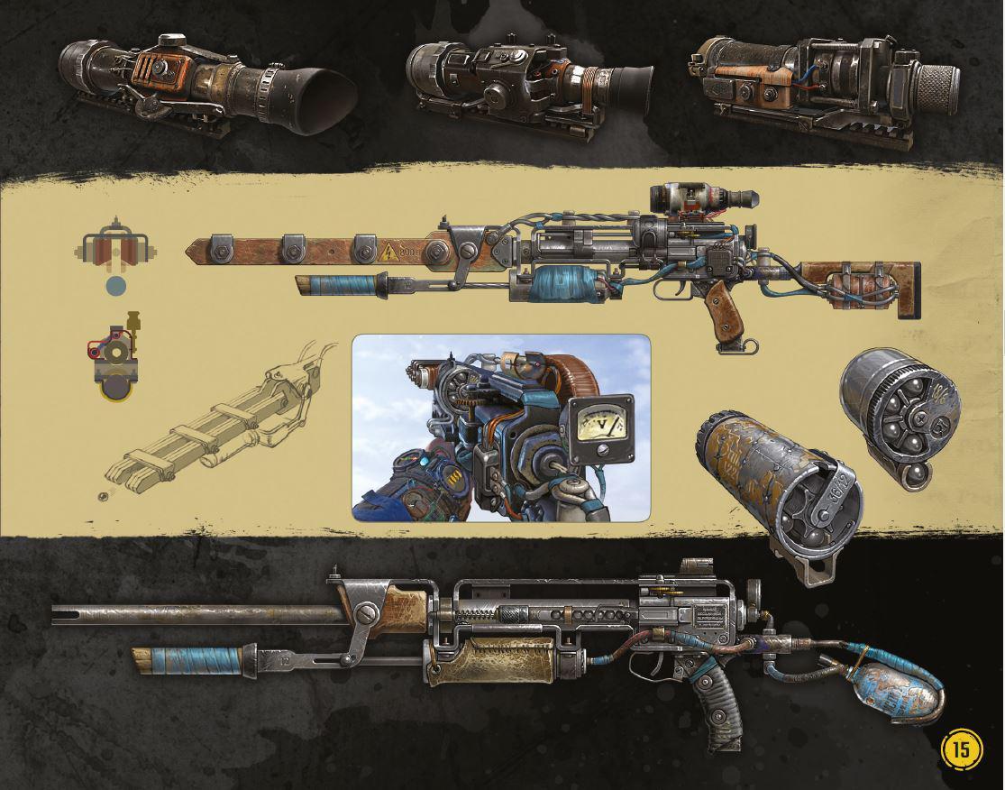 Metro Exodus Artbook: Railgun and Pneumatic Rifle Designs | Scrolller