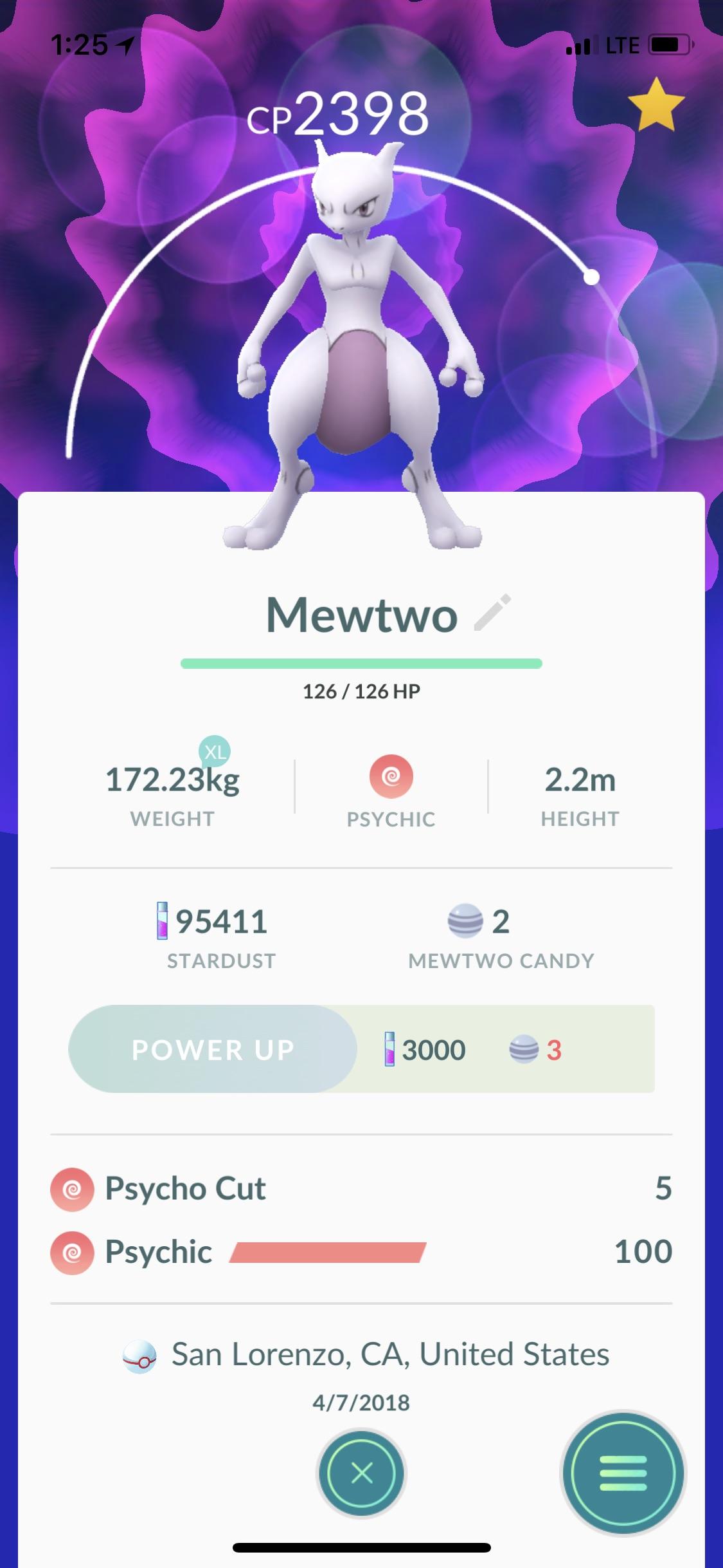 Mewtwo caught | Scrolller