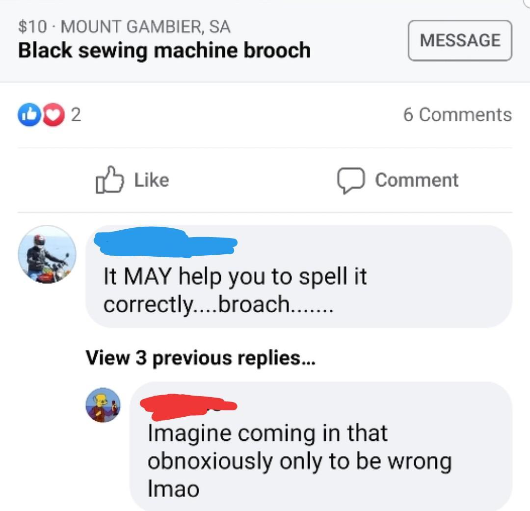 MF just tries to correct the already correct spelling lmao | Scrolller