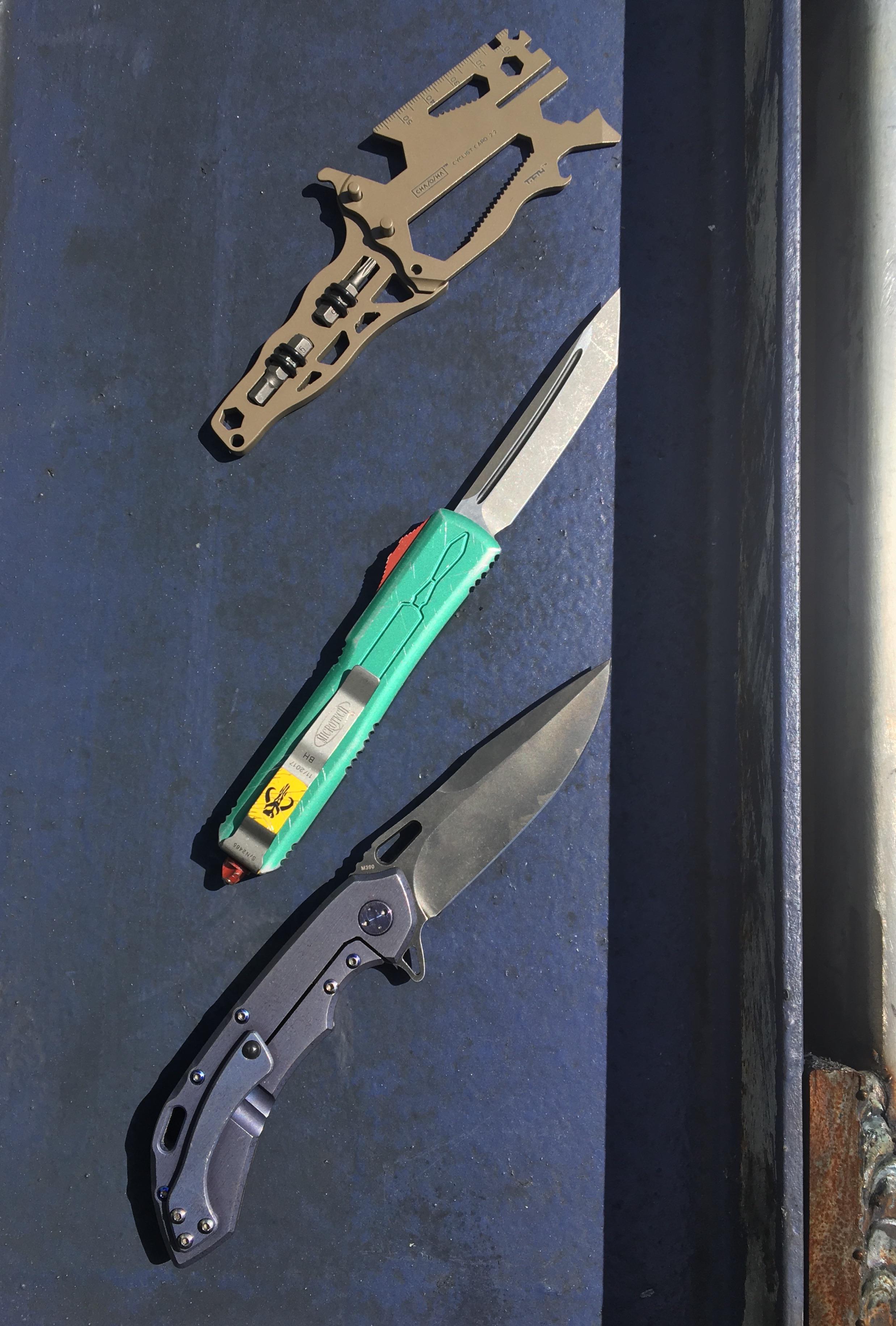 Microtech Ultratech, Olamic Wayfarer, Cha-O-Ha Cyclists Tool | Scrolller