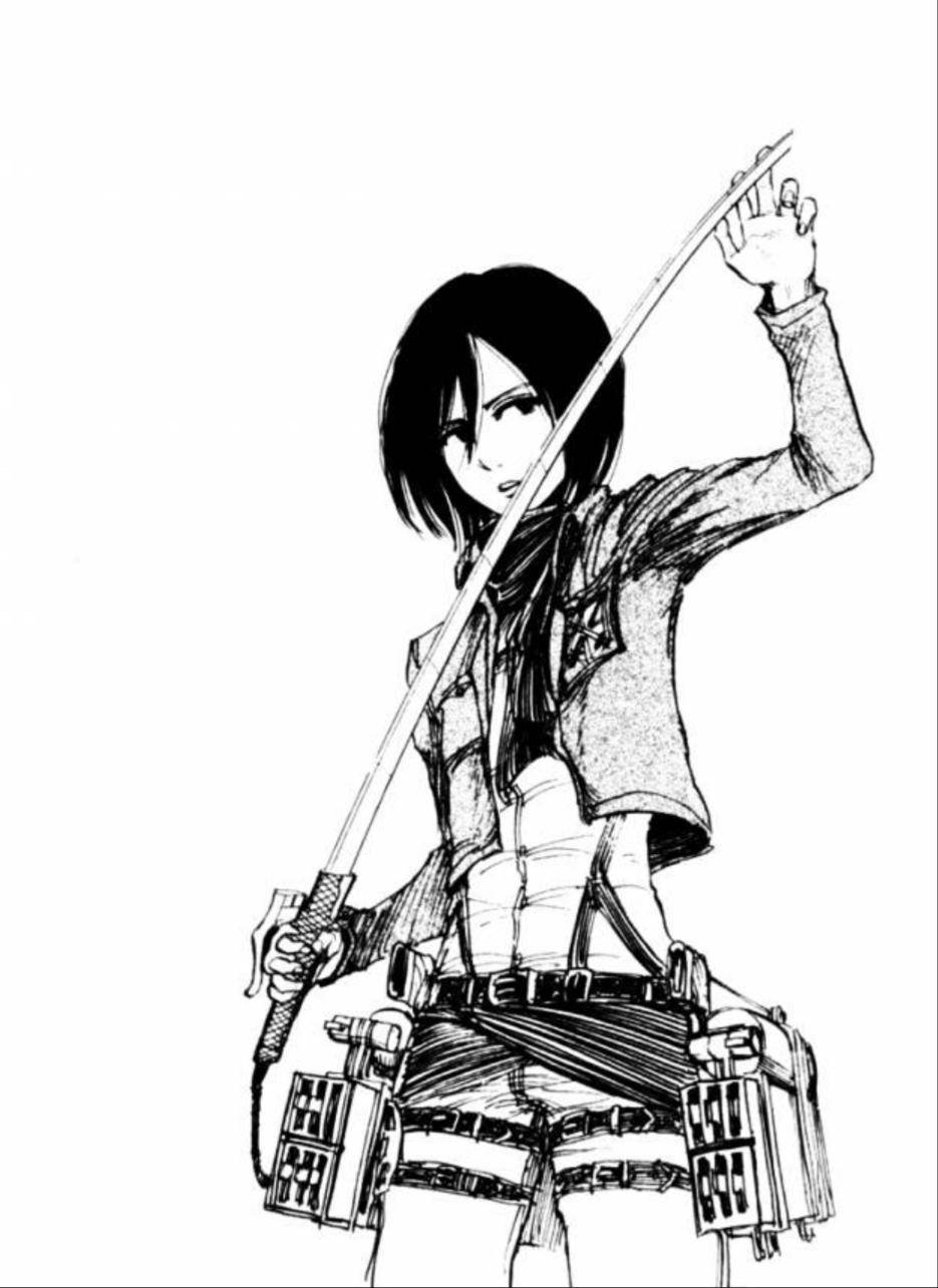 Mikasa- Official art by Isayama | Scrolller