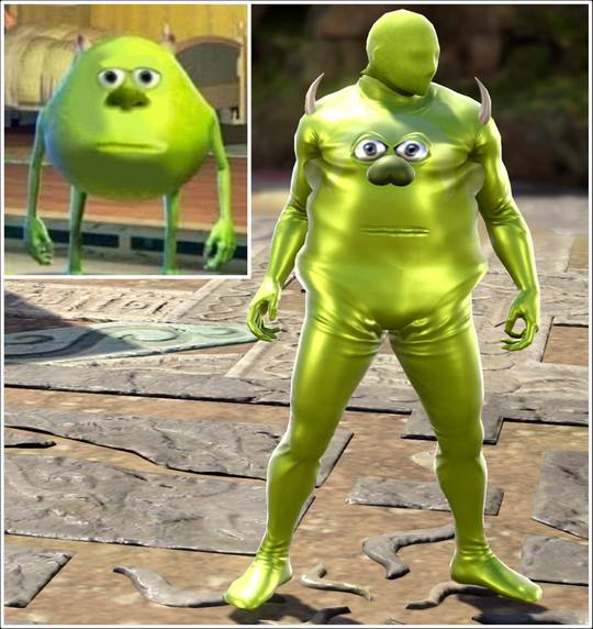 [Soul Calibur VI] Mike Wazowski & Sulley face swap meme - Monsters Inc. | Scrolller
