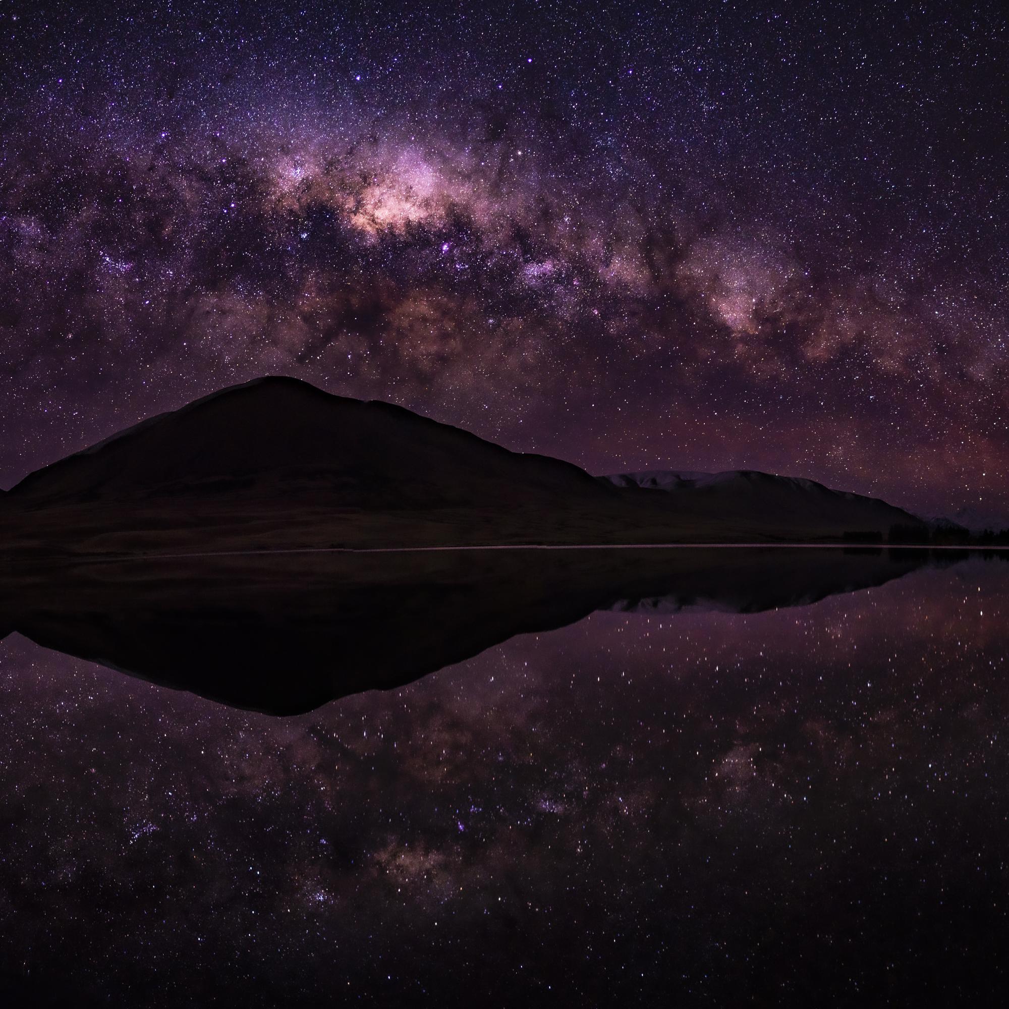Milky-Way Reflections in the Southern Hemisphere; the Galactic Kiwi Standing on the Mountain Top ...