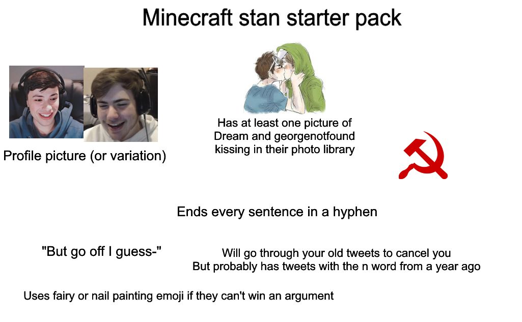 Minecraft stan starter pack | Scrolller