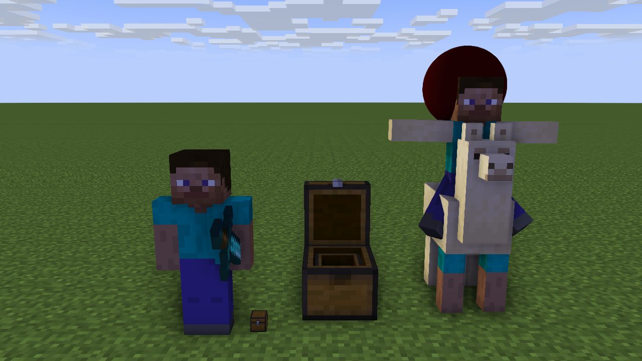 Mini chest (Steve for scale) | Scrolller