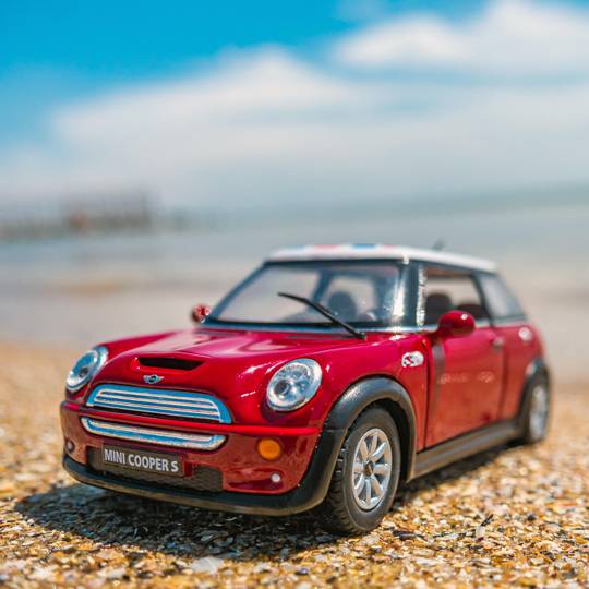 Mini Cooper S on the beach. GX8 + 14-42 II | Scrolller