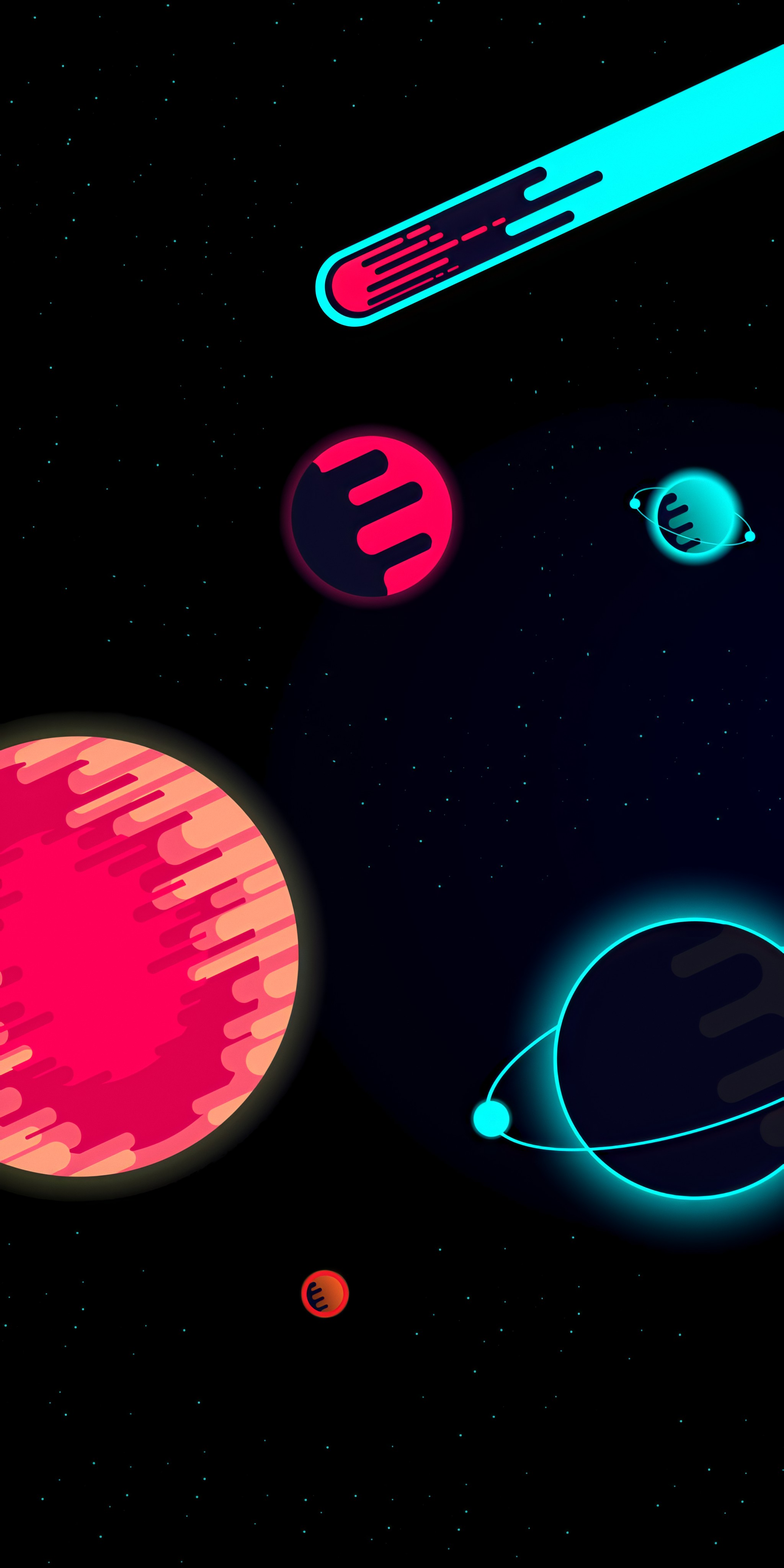 Minimal Planet Art (2048x4096) | Scrolller