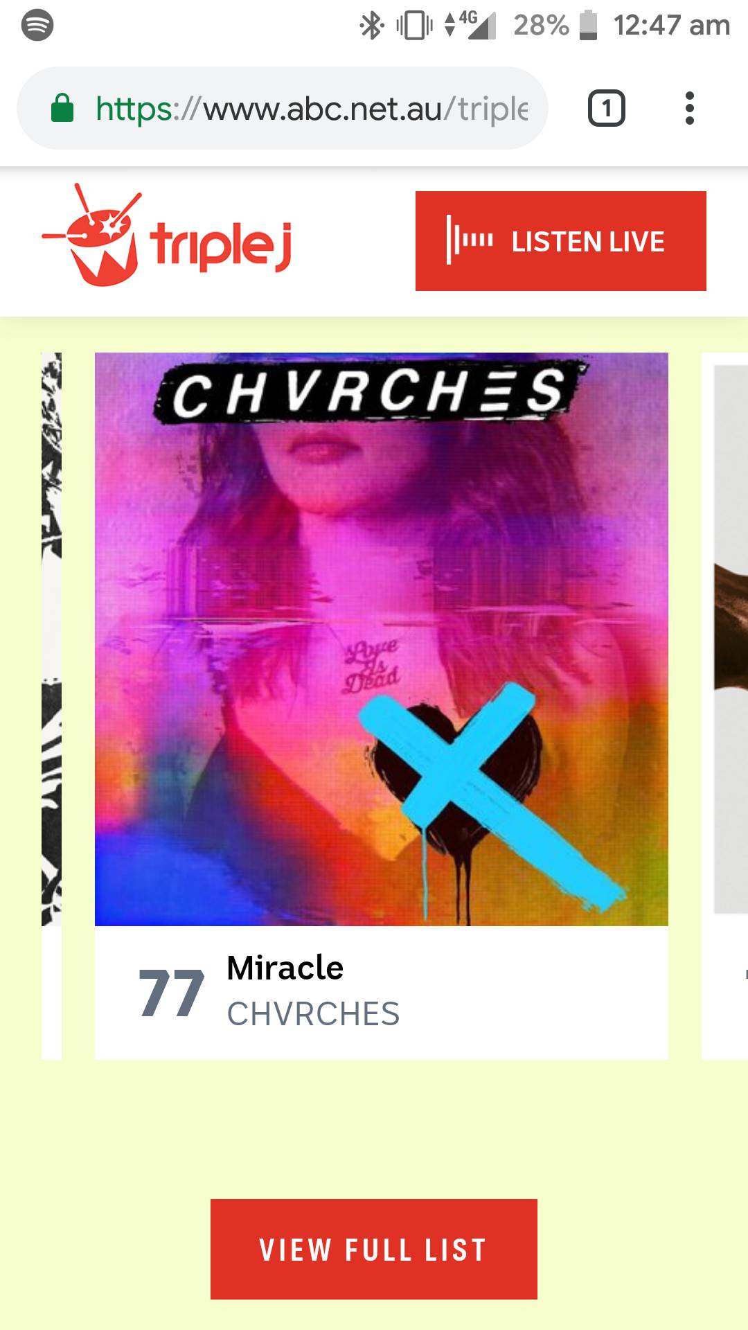 Miracle Made It Into The Triple Js Hottest 100 Scrolller