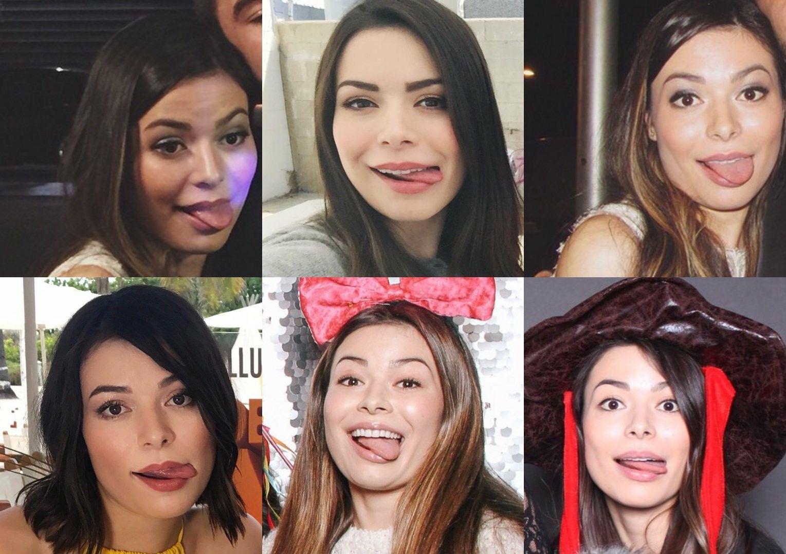 Miranda Cosgrove Tongue Collage | Scrolller
