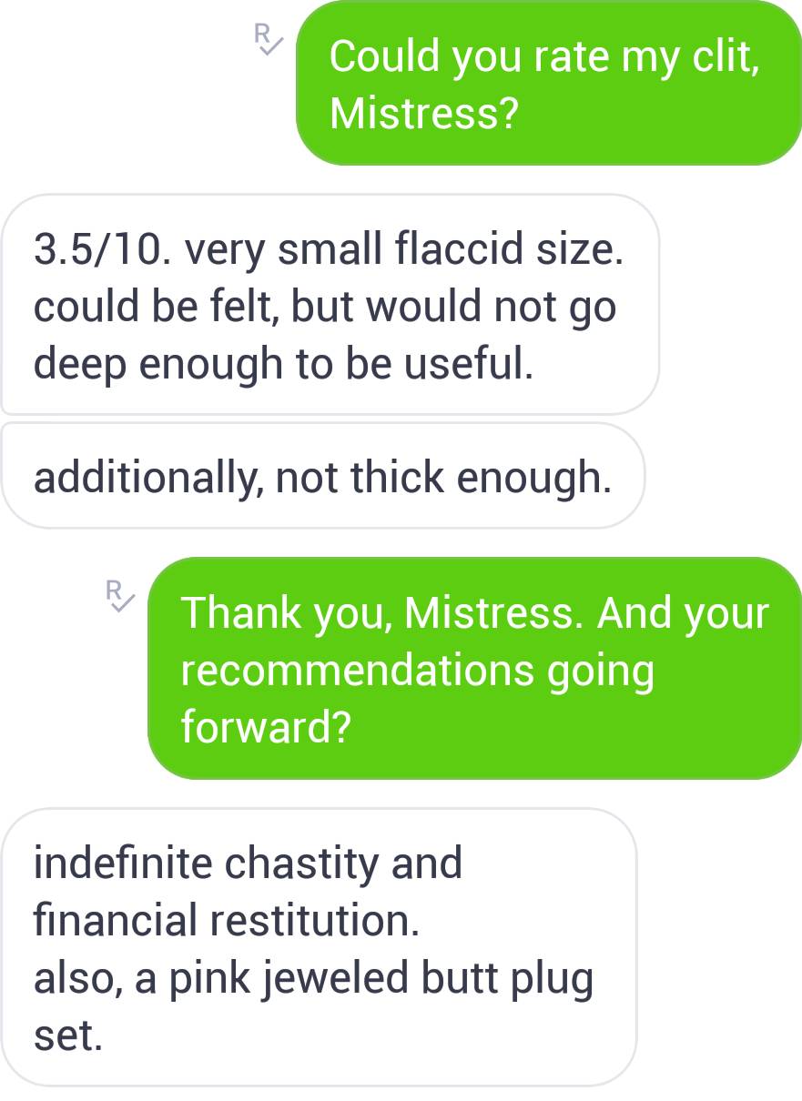 Mistress Rated Me | Scrolller