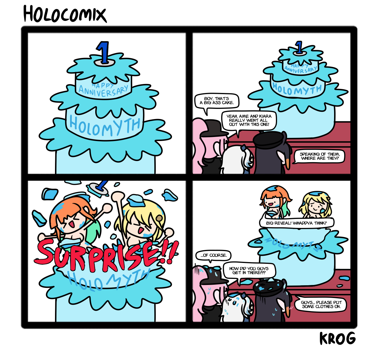 Mmmmm, cake (HAPPY 1ST ANNIVERSARY HOLOMYTH) | Scrolller