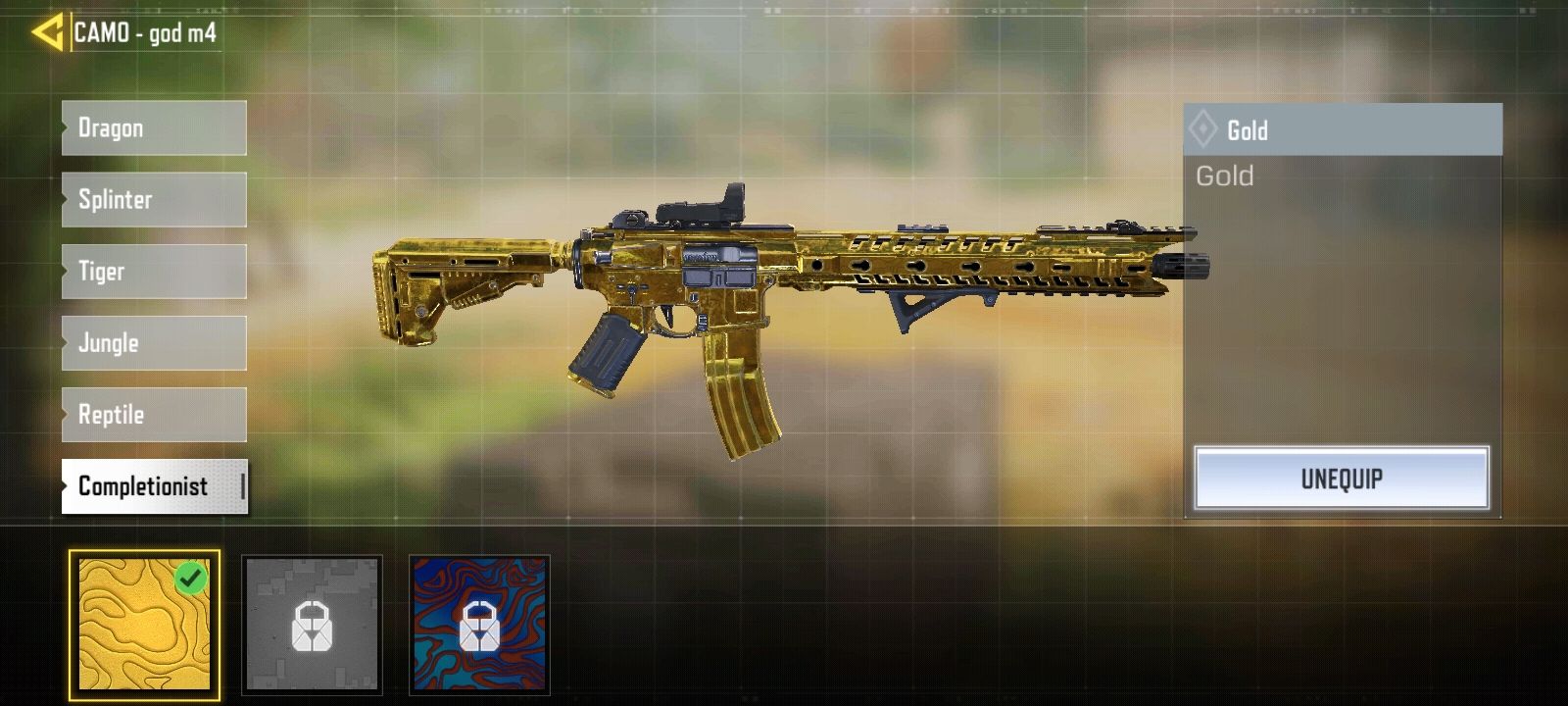 [MOBILE] I got my first ever completionast camo (M4). It took me about 24 hours to get. | Scrolller