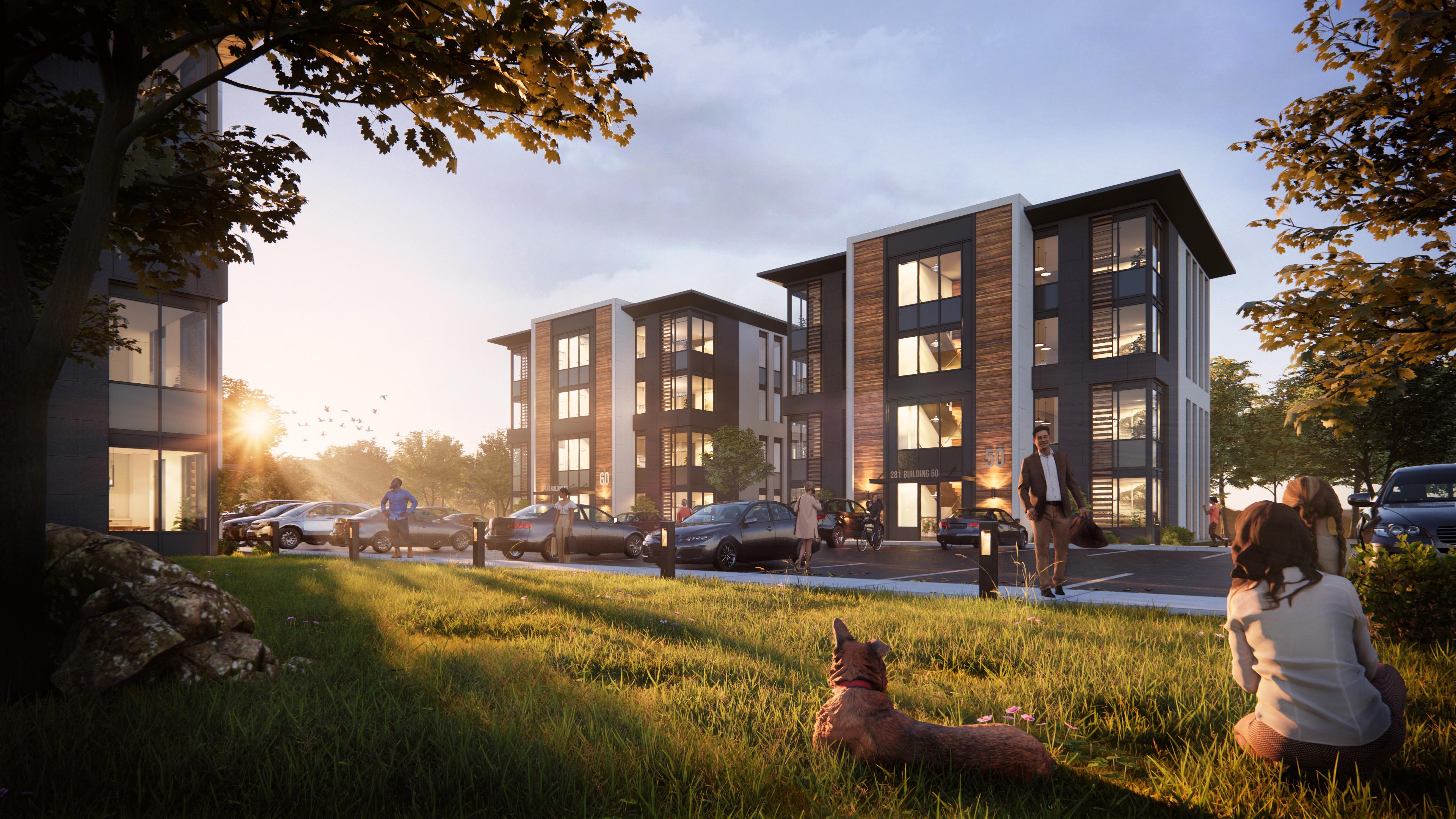 Modern Apartment Complex [SketchUp + Enscape] - Criterion Architecture/Joseph Thompson Architect ...