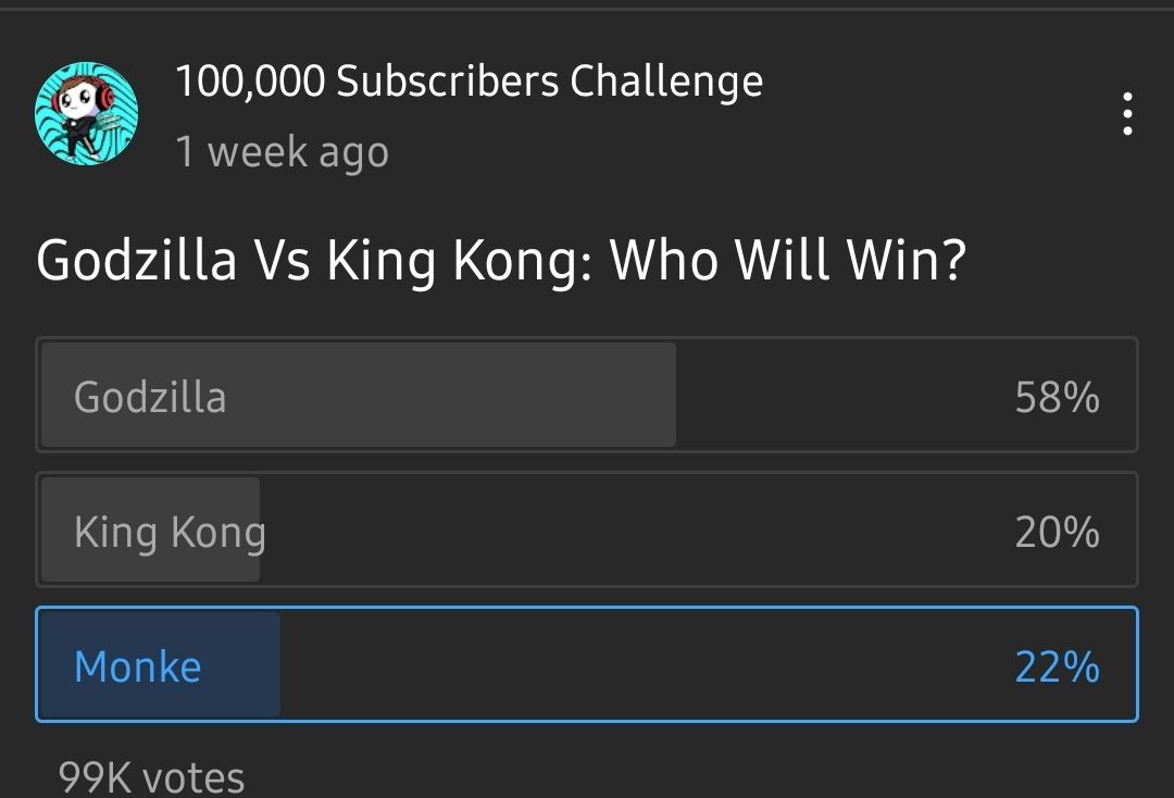 Monke must win | Scrolller