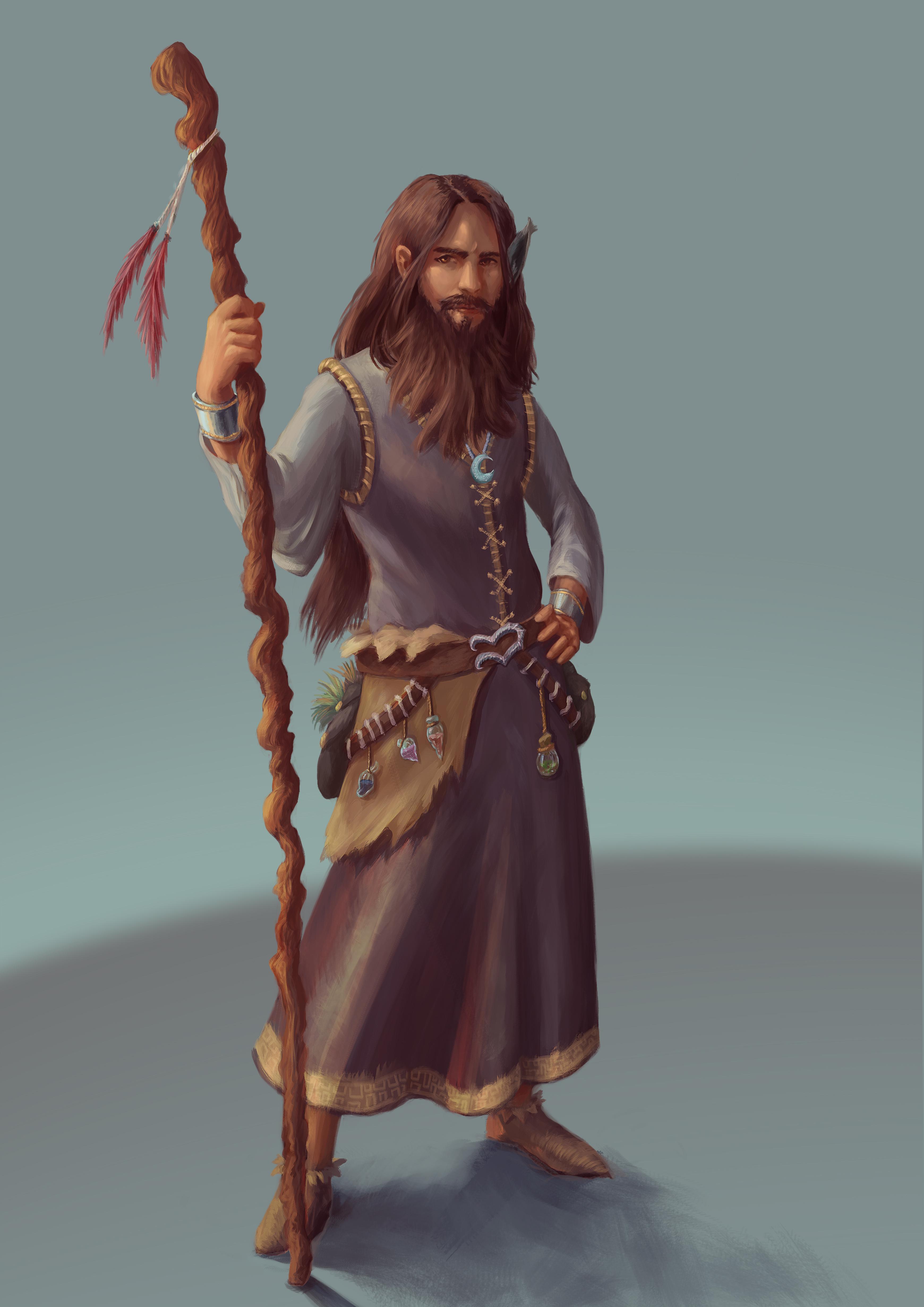 Moon Circle Druid. Commission work | Scrolller