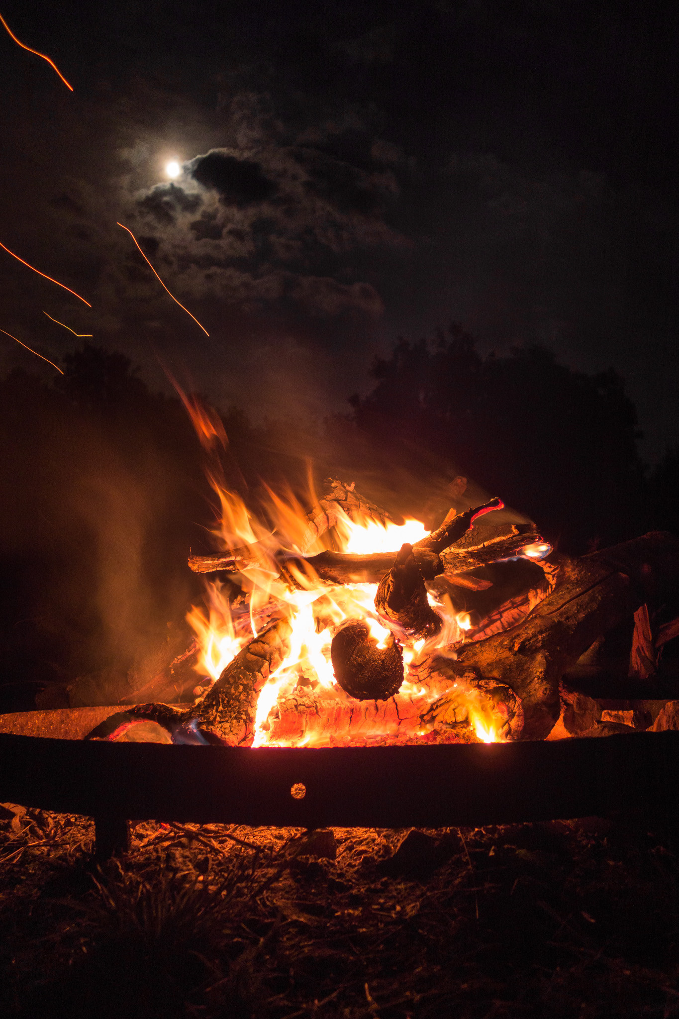 Moonlit firepit [1365x2048, OC] | Scrolller