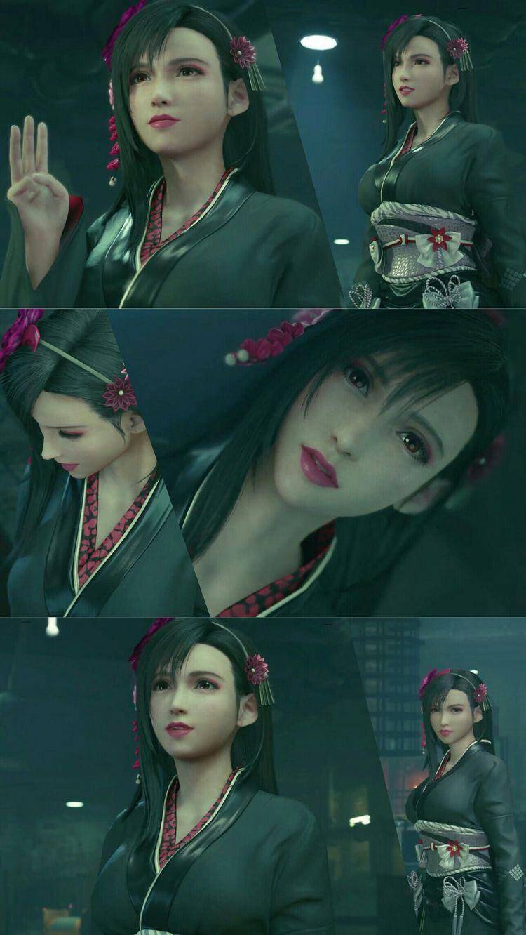 More of exotic Tifa. I love that back short skirt-ed kimono so much. | Scrolller