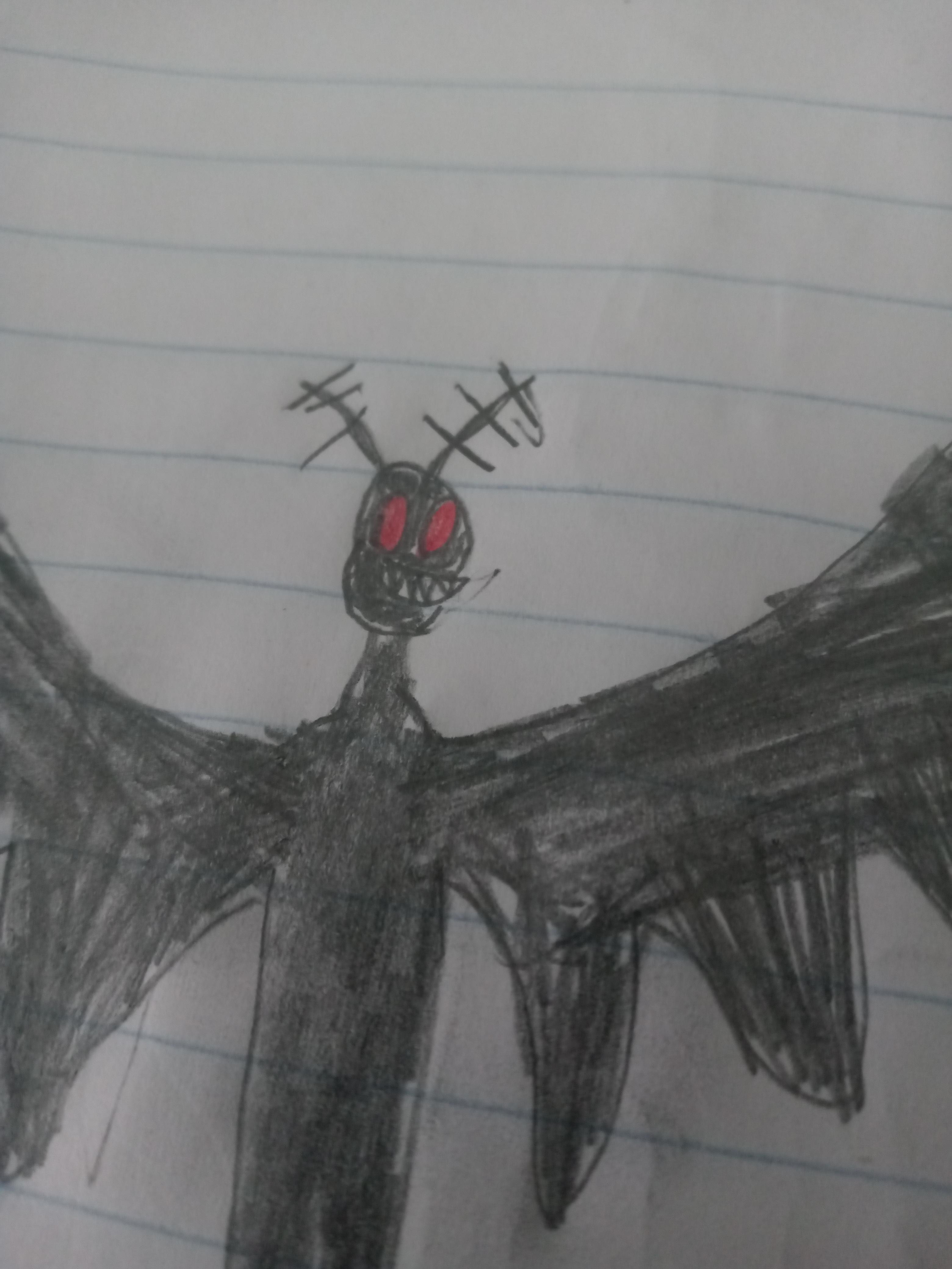 Moth man drawing | Scrolller