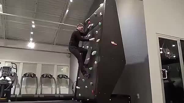 Moving Treadmill Climbing wall | Scrolller