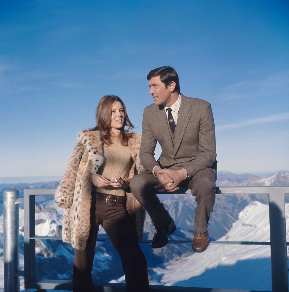 Mr. and Mrs. James Bond atop Piz Gloria | Scrolller