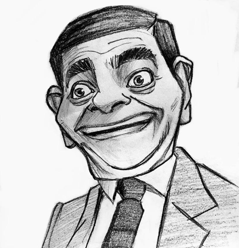 Mr. Bean by me. Not too happy with the likeness, but very fun to draw. | Scrolller
