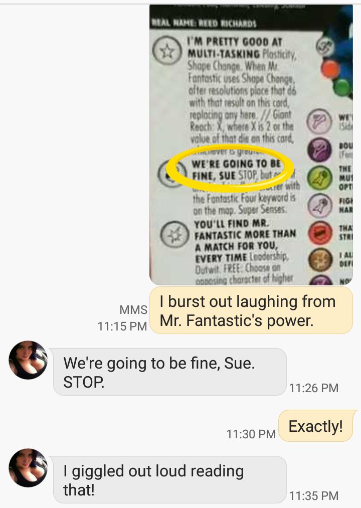 Mr. Fantastic's unintentionally funny card | Scrolller