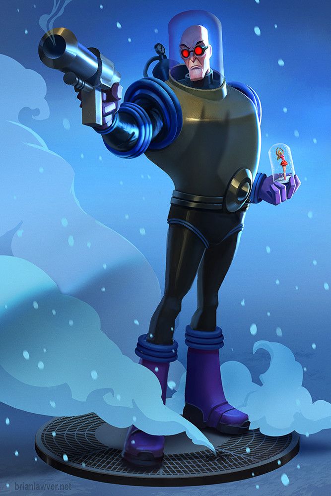 Mr. Freeze Maquette Design by Brian Lawver | Scrolller