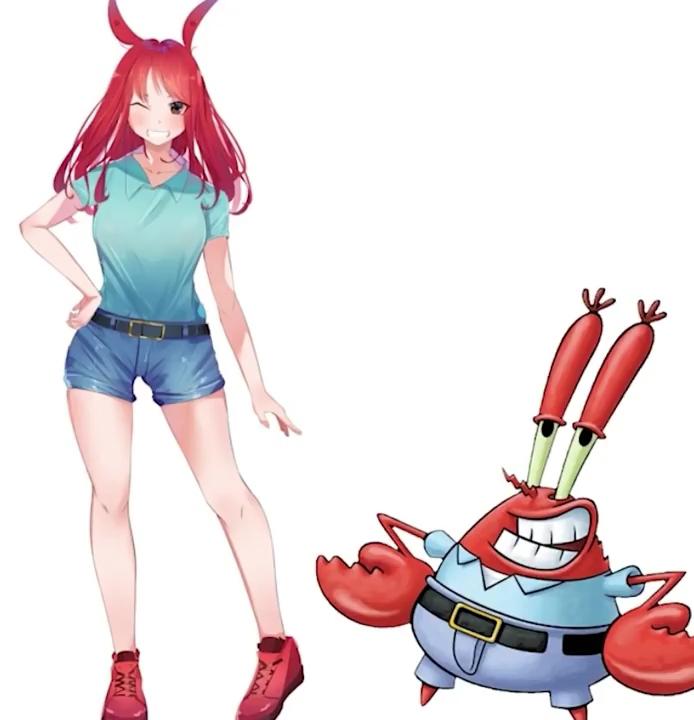Mr. Krabs chan | Scrolller