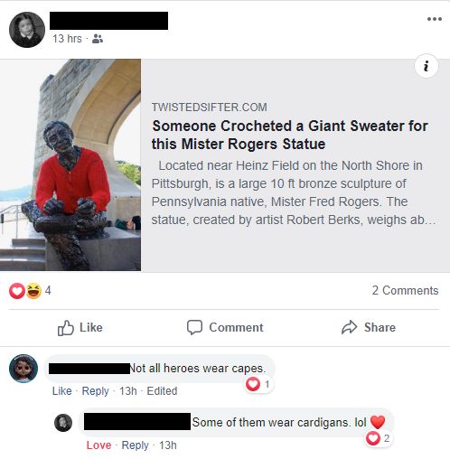 Mr Rogers continues to be wholesome | Scrolller