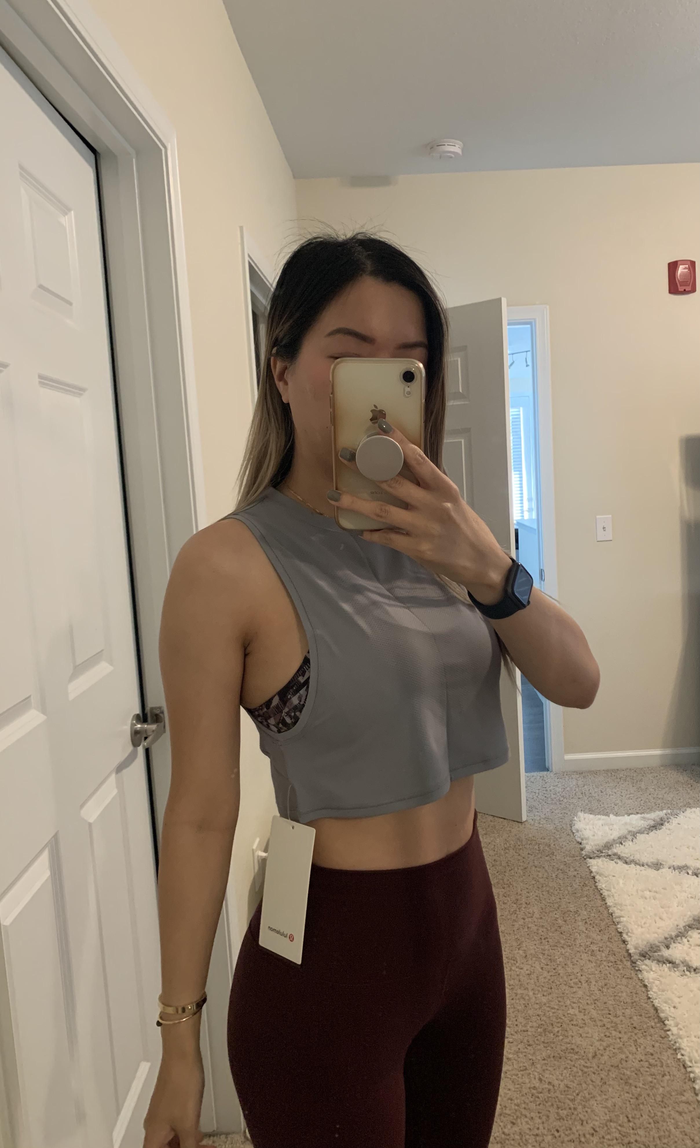 Muscle Love Crop Tank Top in Rhino Grey | Scrolller