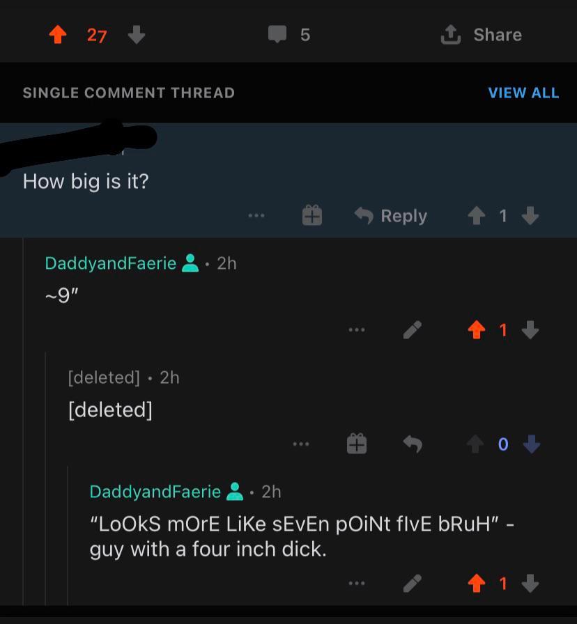 Must have reviewed my post history and redacted his comment. Lol. | Scrolller