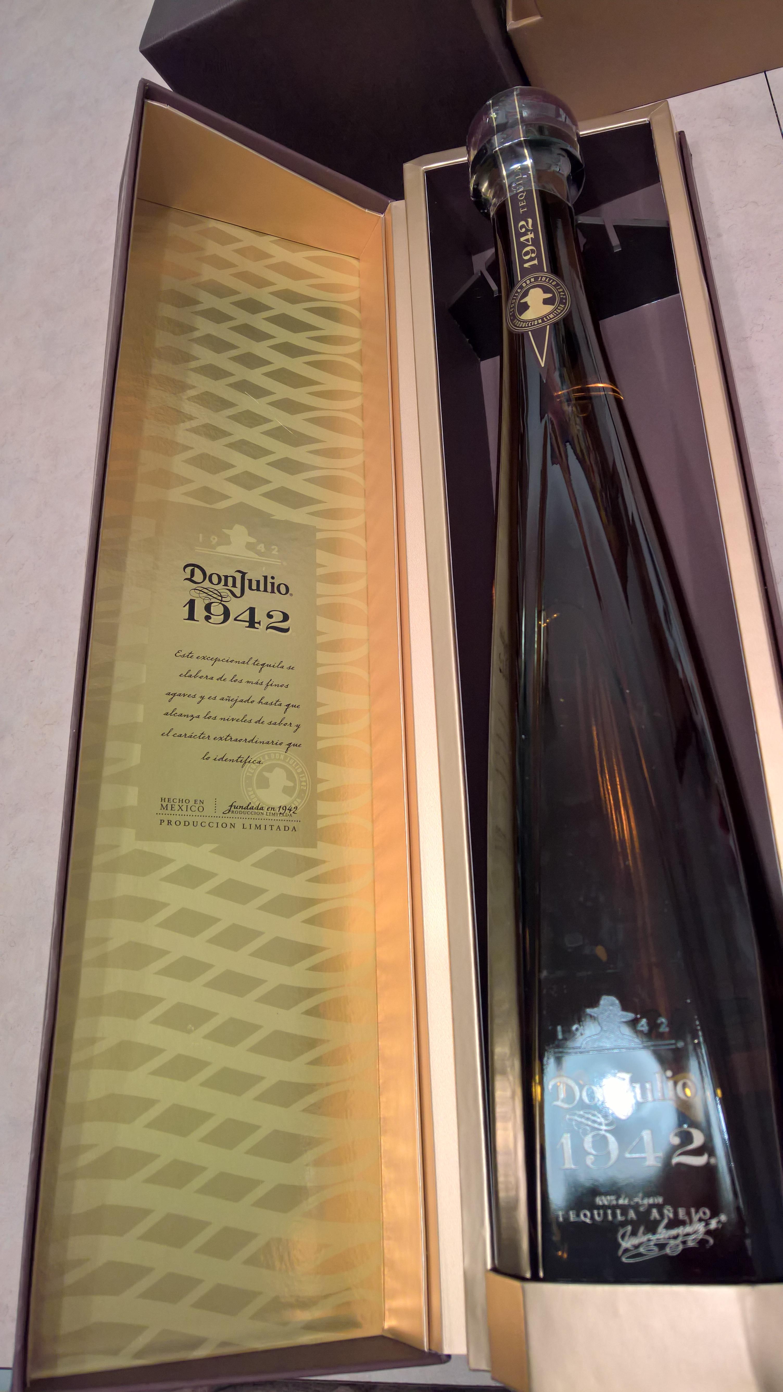 MX sourced Don Julio 1942 Tequila... New Don Julio 1942 box and bottle. Readable inscription [HI ...