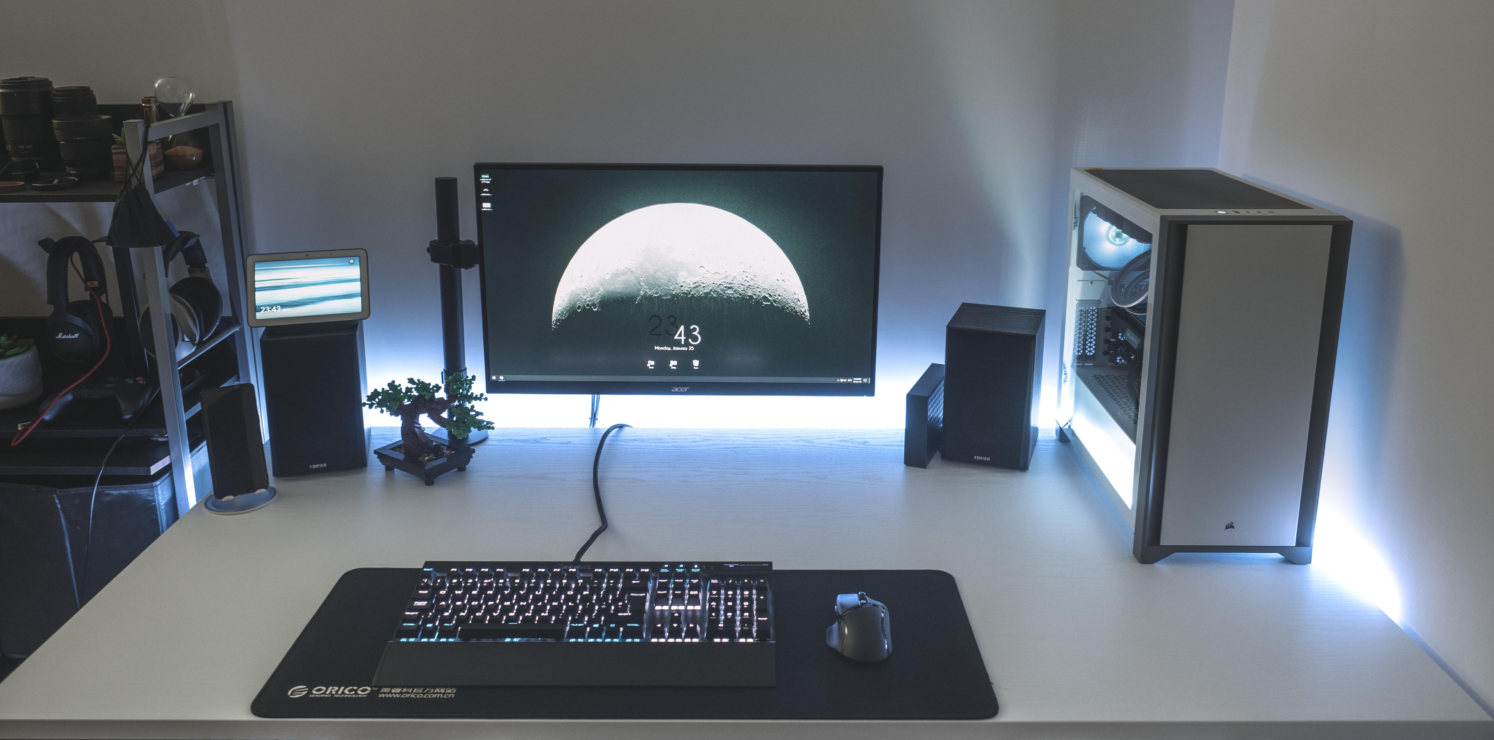 My 2021 setup. No RGB. Ok maybe a little cyan. Specs in comments | Scrolller