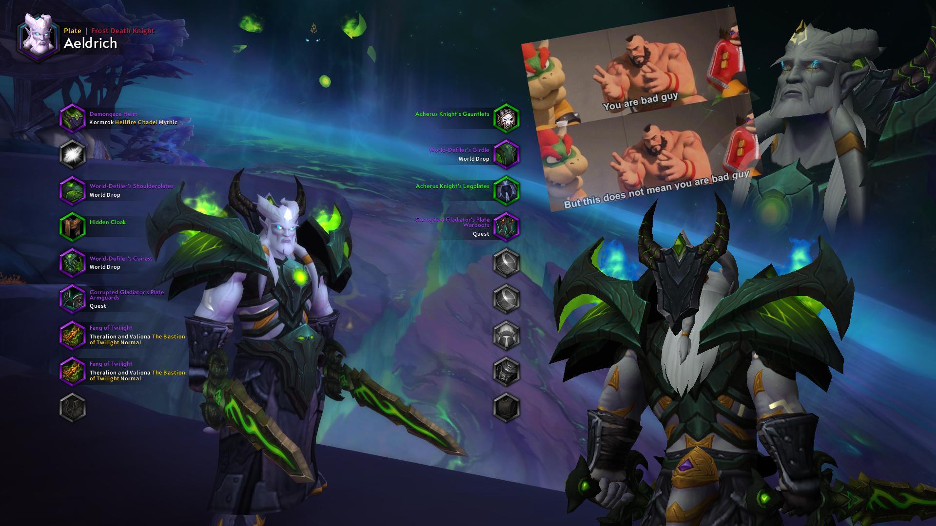 My alignment-confused Lightforged DK contemplating his place in the universe | Scrolller