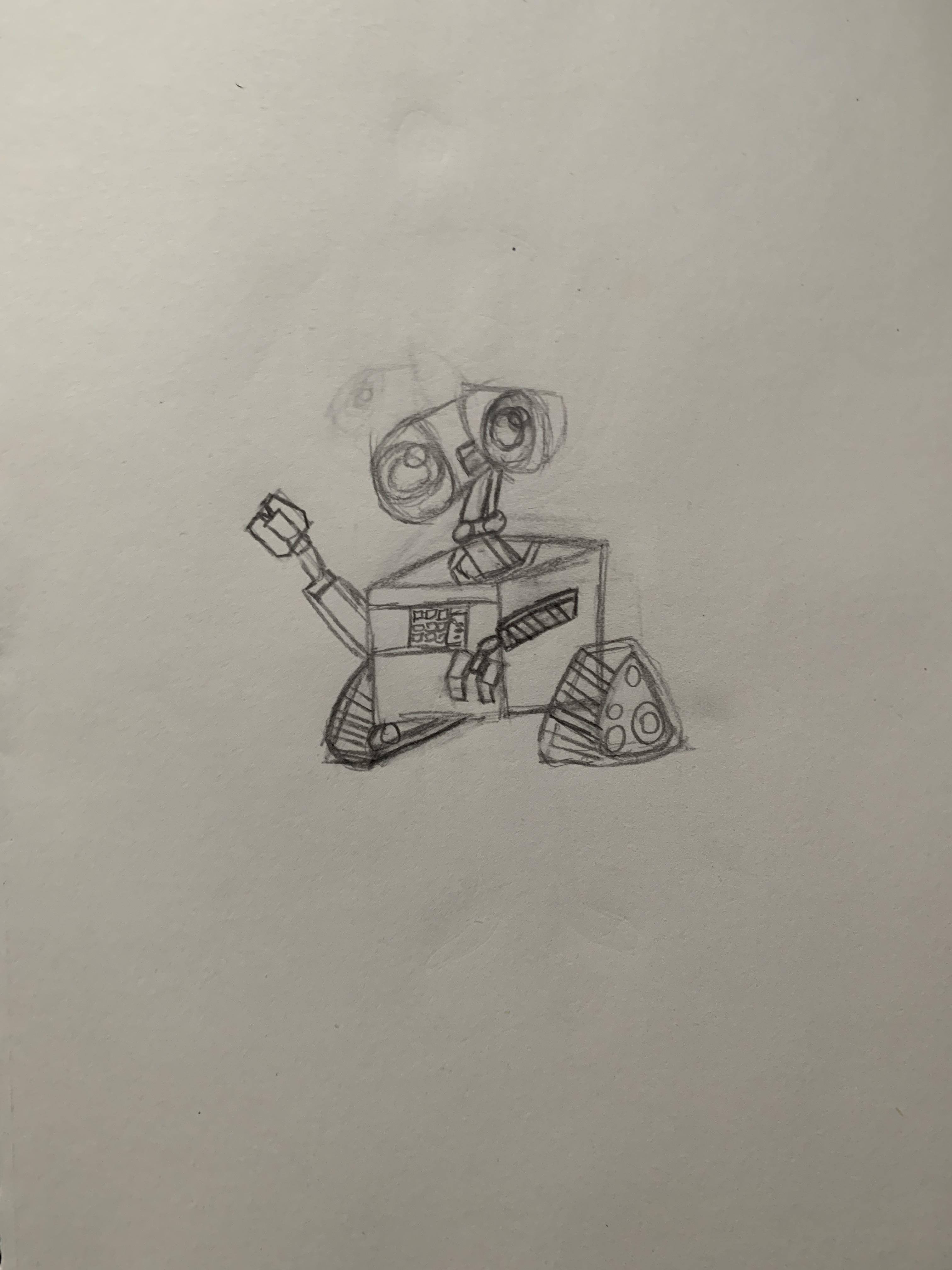 My Attempt At Drawing Wall-E | Scrolller