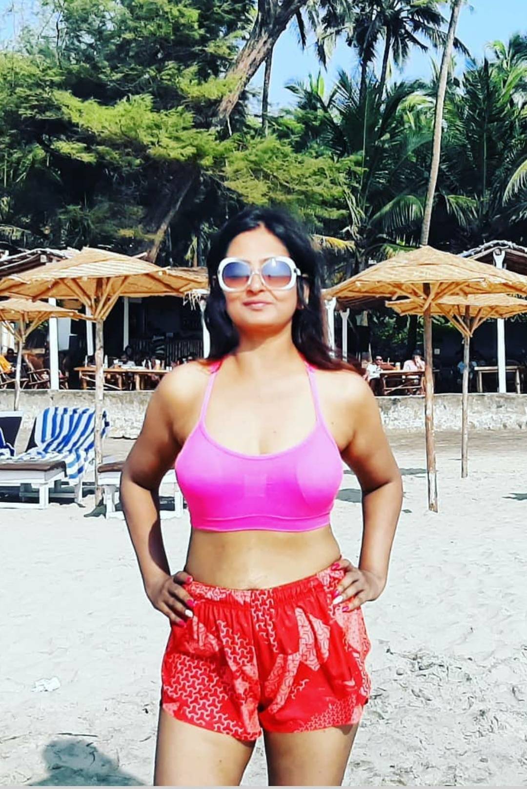 My aunt on the beach.You think guys were checking her out? What are your thoughts about her ...