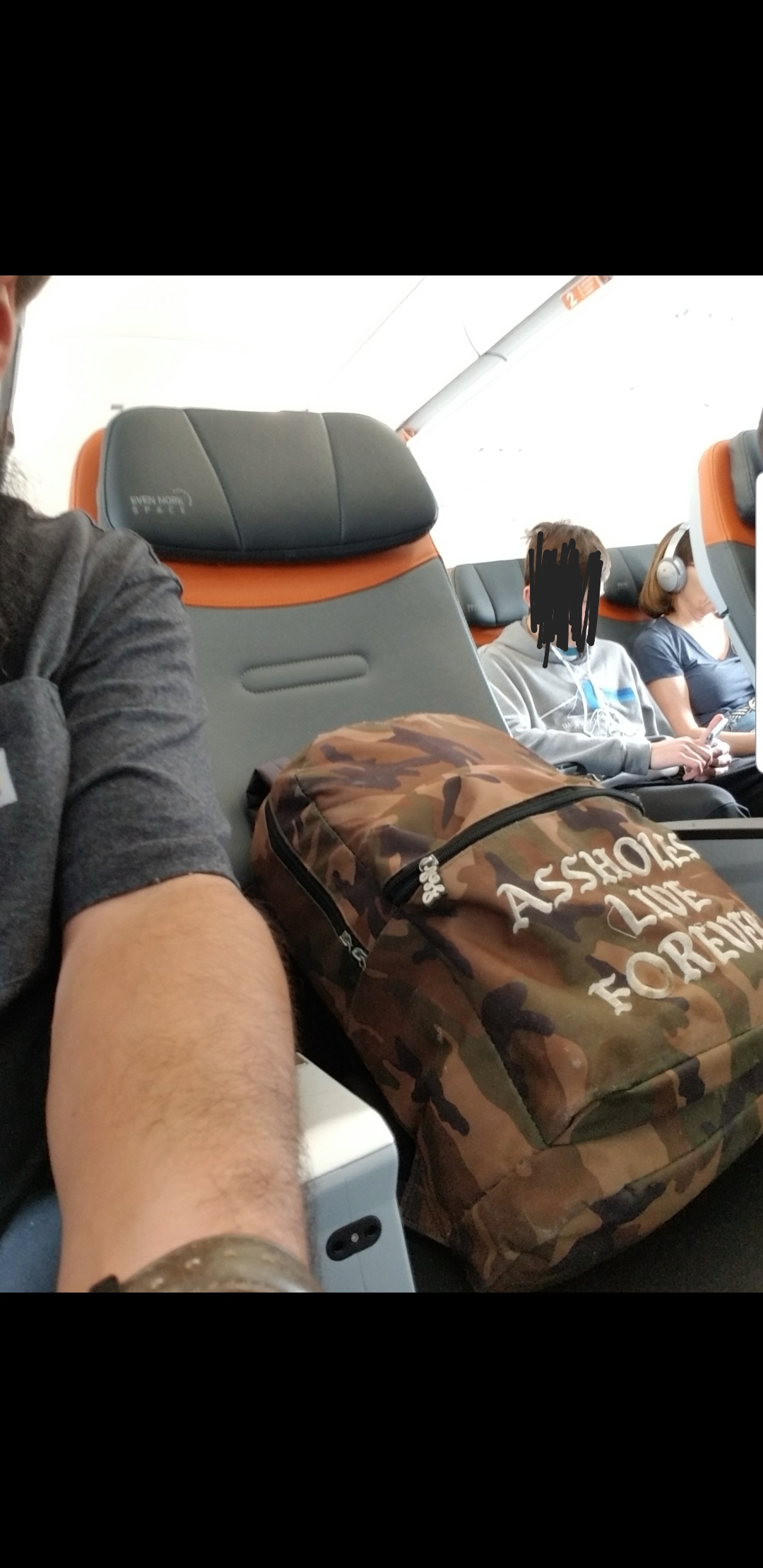 My backpack got its own seat out of lax | Scrolller
