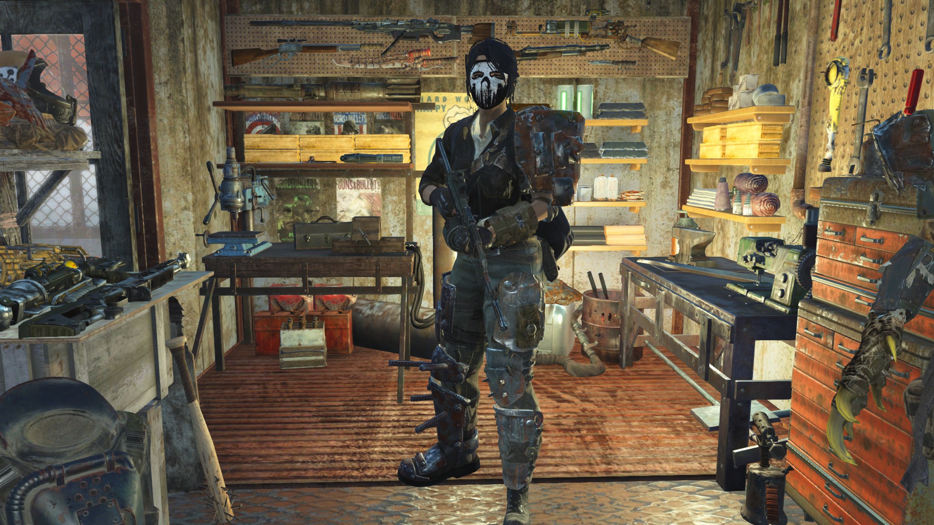 My badass commando in her workshop. | Scrolller