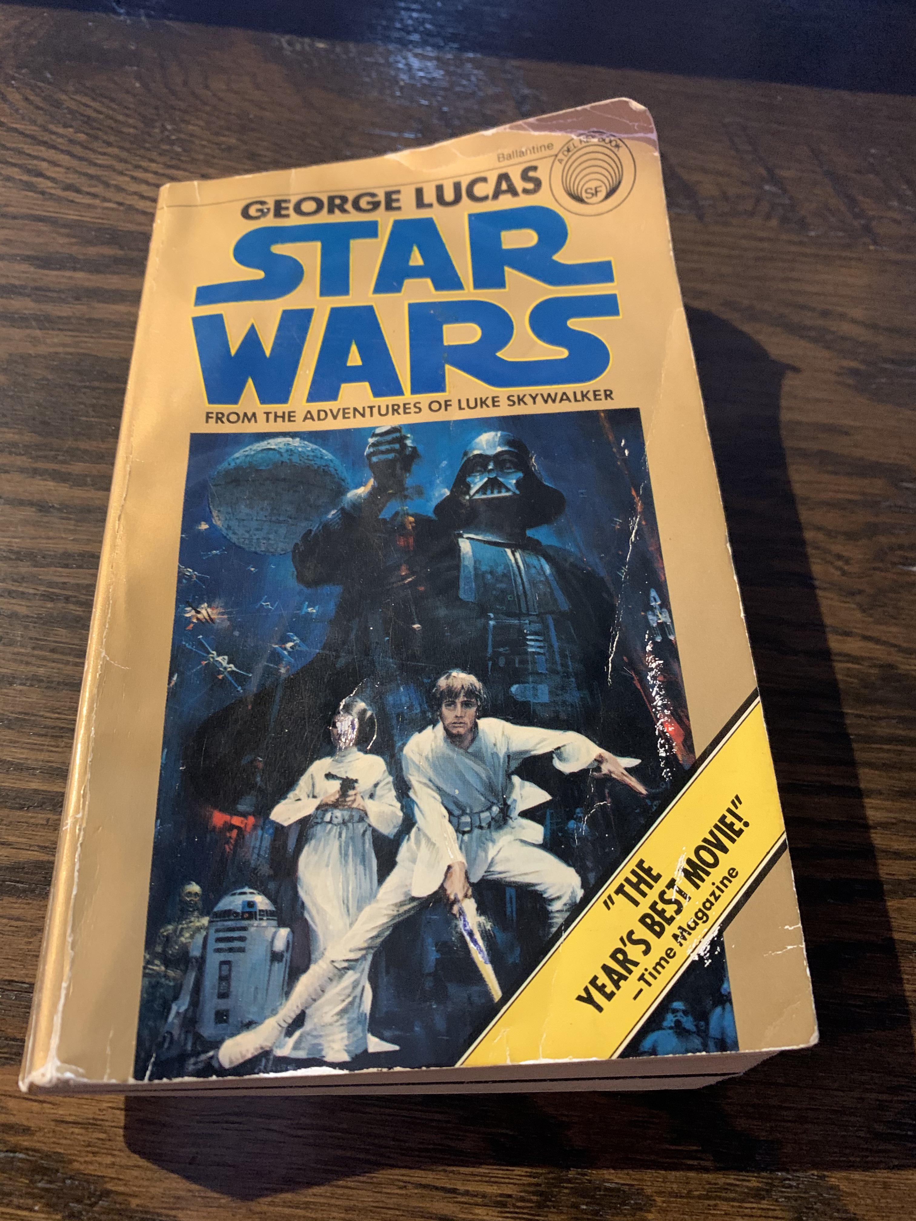 My best friend gave me this original novelization of Star Wars. | Scrolller
