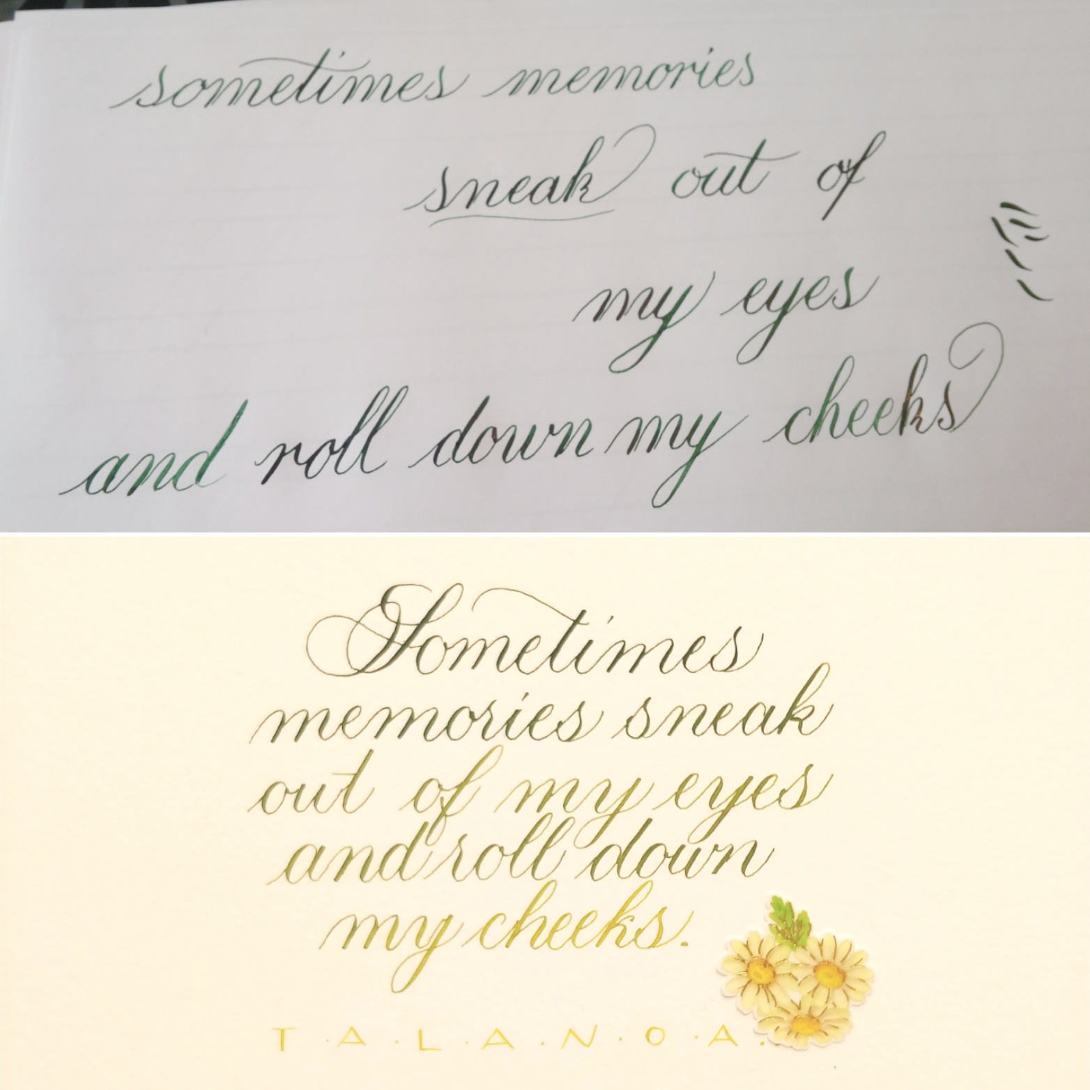 My calligraphy progress from 2016-2019 | Scrolller