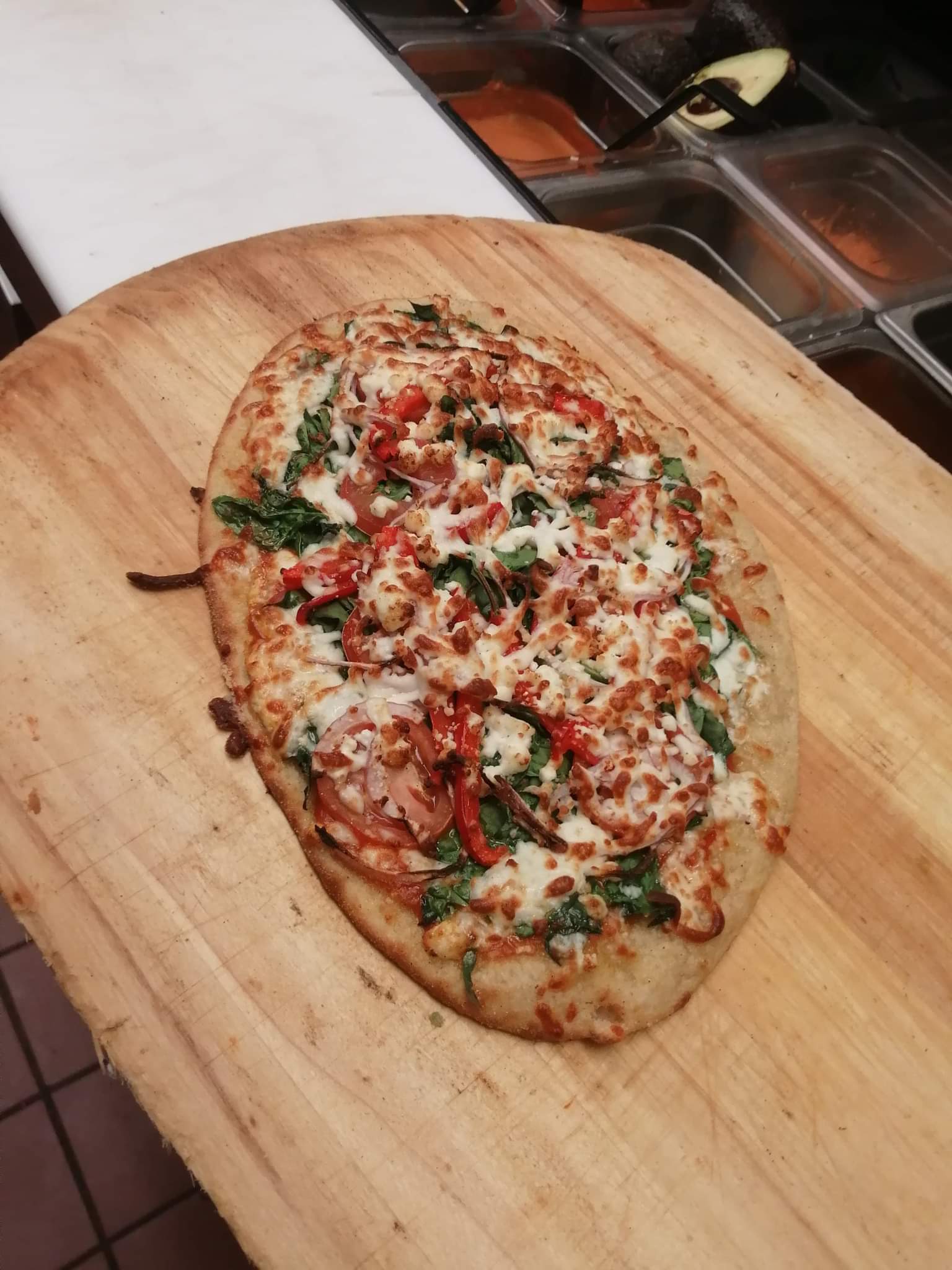 My contribution the the pizza party Spanako flatbread | Scrolller