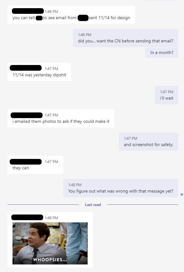 My coworker will never live down yesterday's conversation | Scrolller