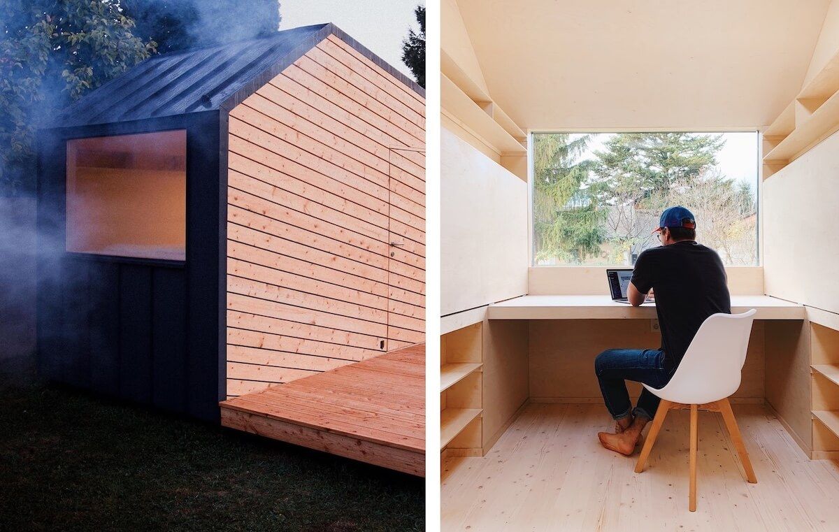 My coworking cabin 🌲 | Scrolller