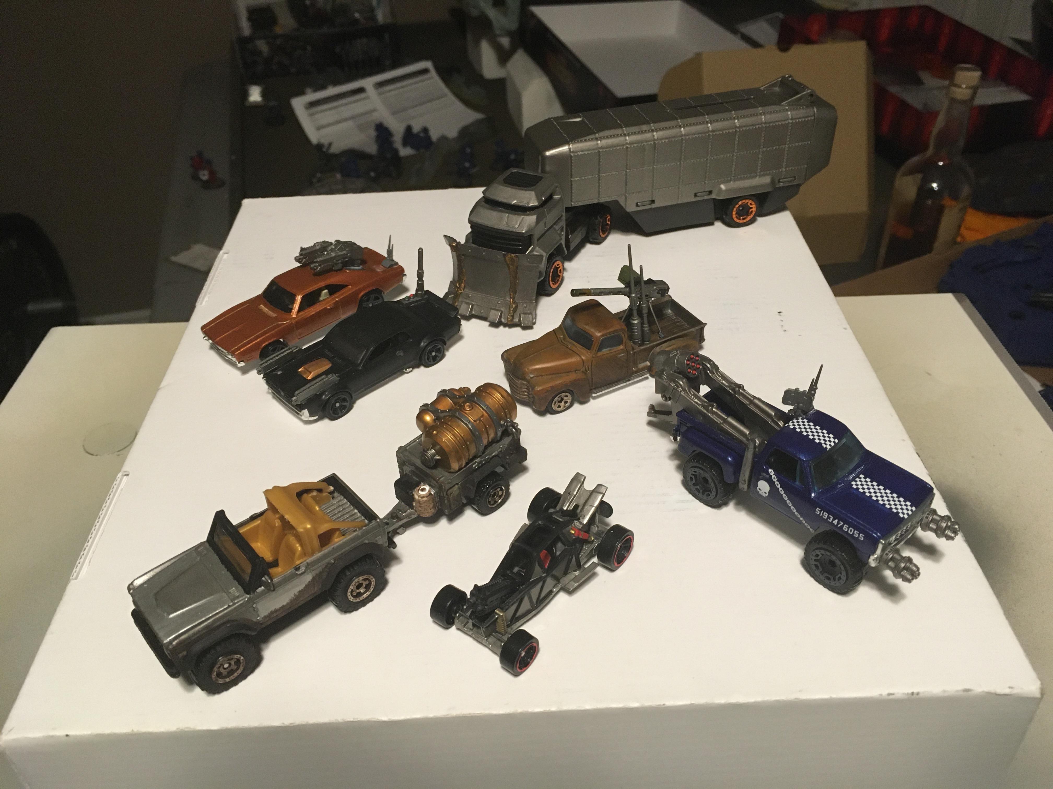 My Crew so far... need some guns on my Buggy, War Rig and Jeep with Moonshine Trailer. | Scrolller