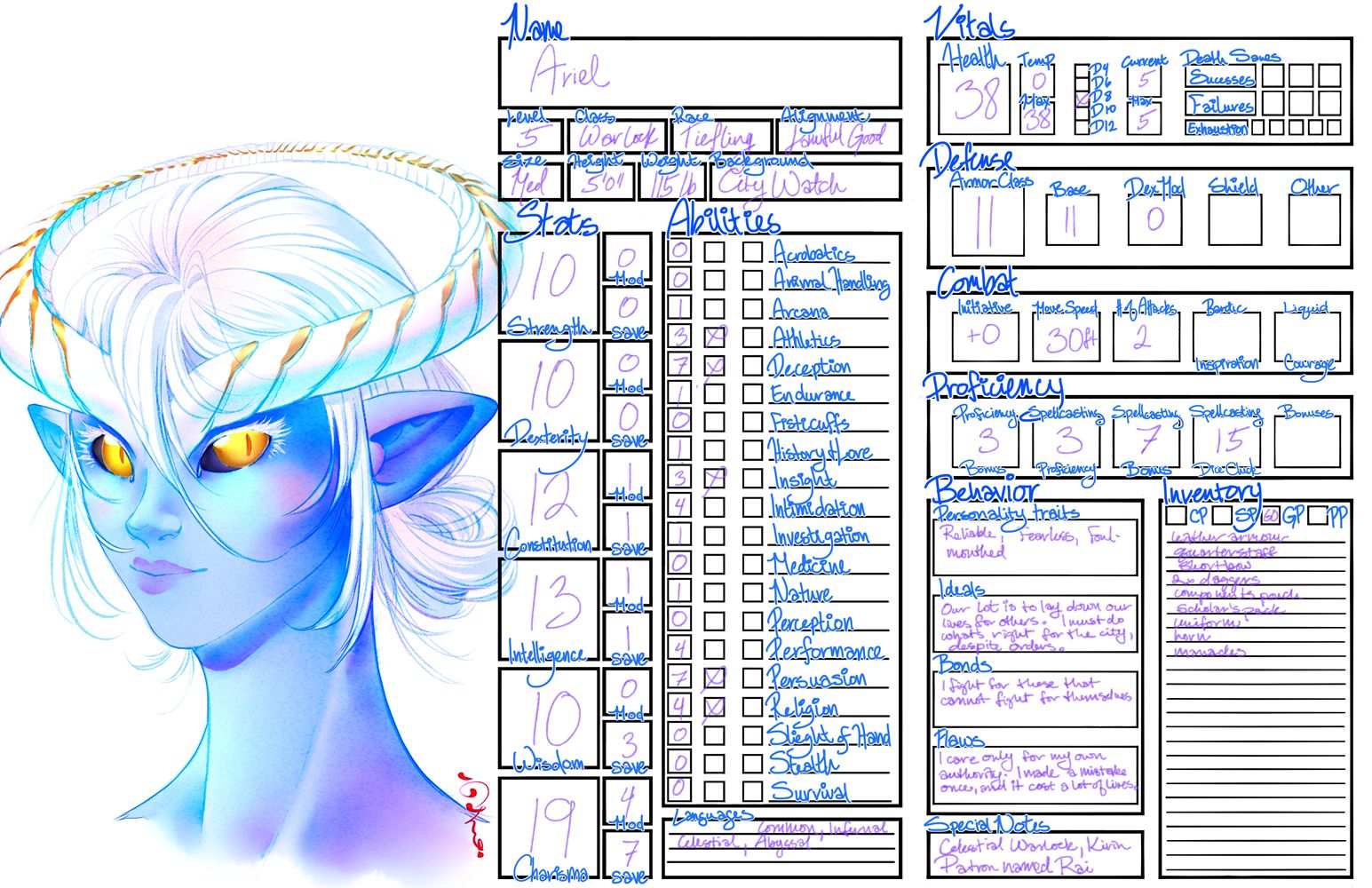 My Current Celestial Warlock, Ariel | Scrolller