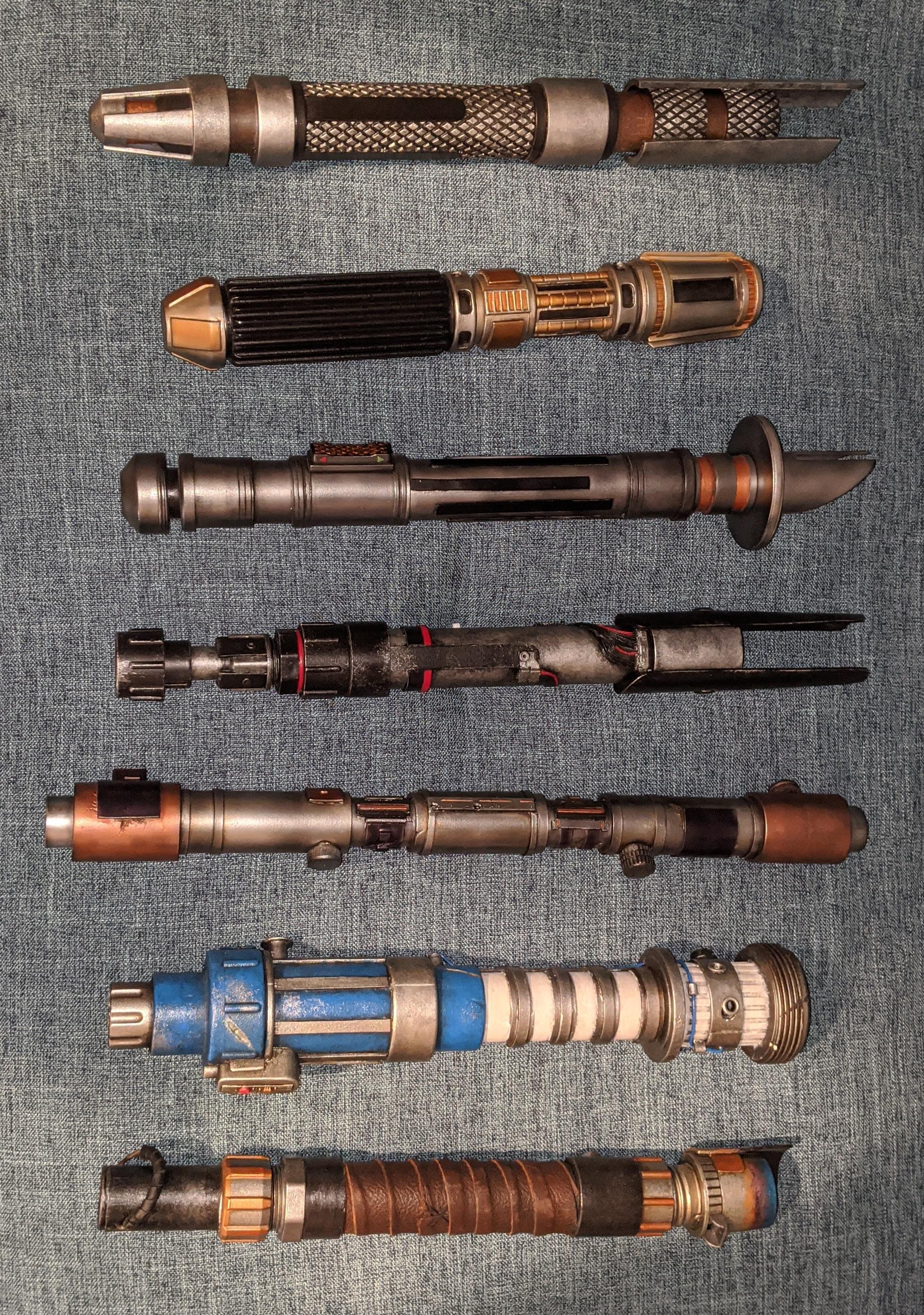 My custom lightsabers I made | Scrolller