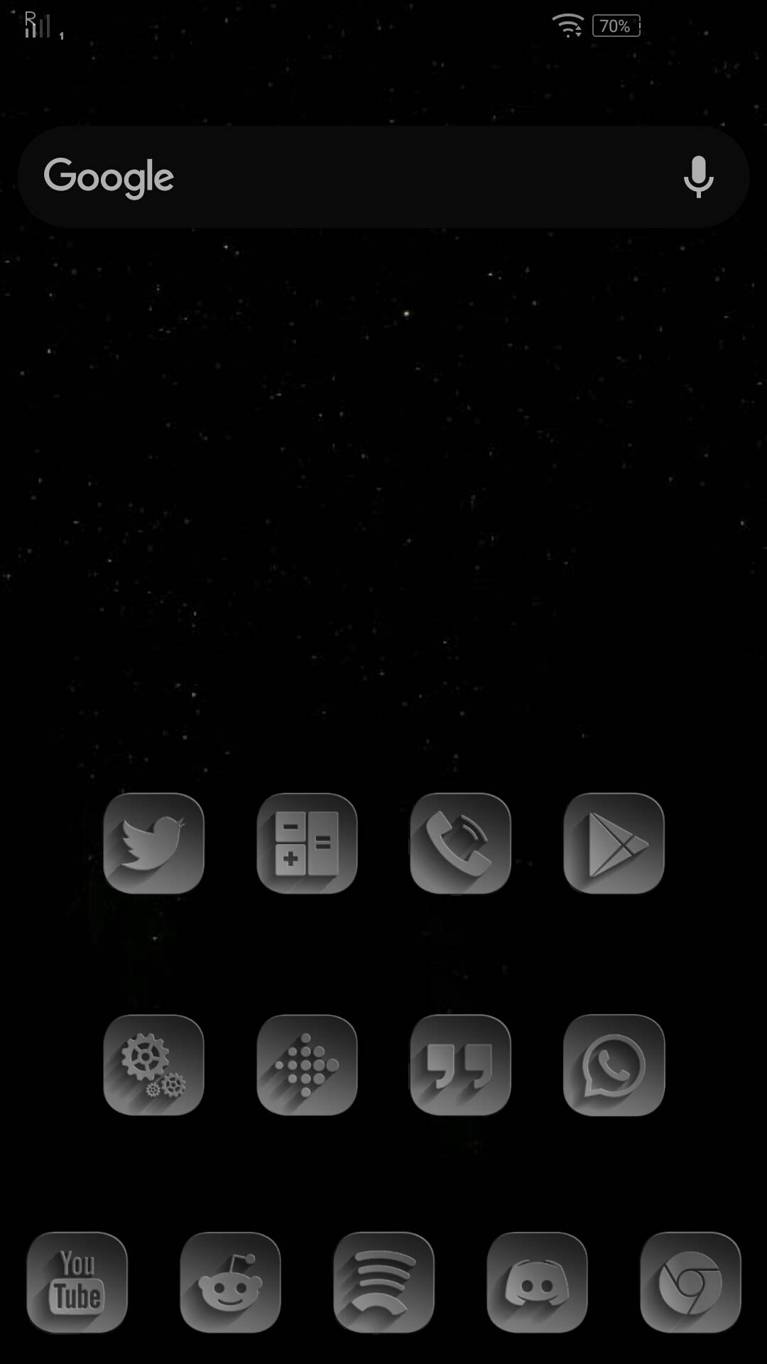 My dark mode homescreen | Scrolller