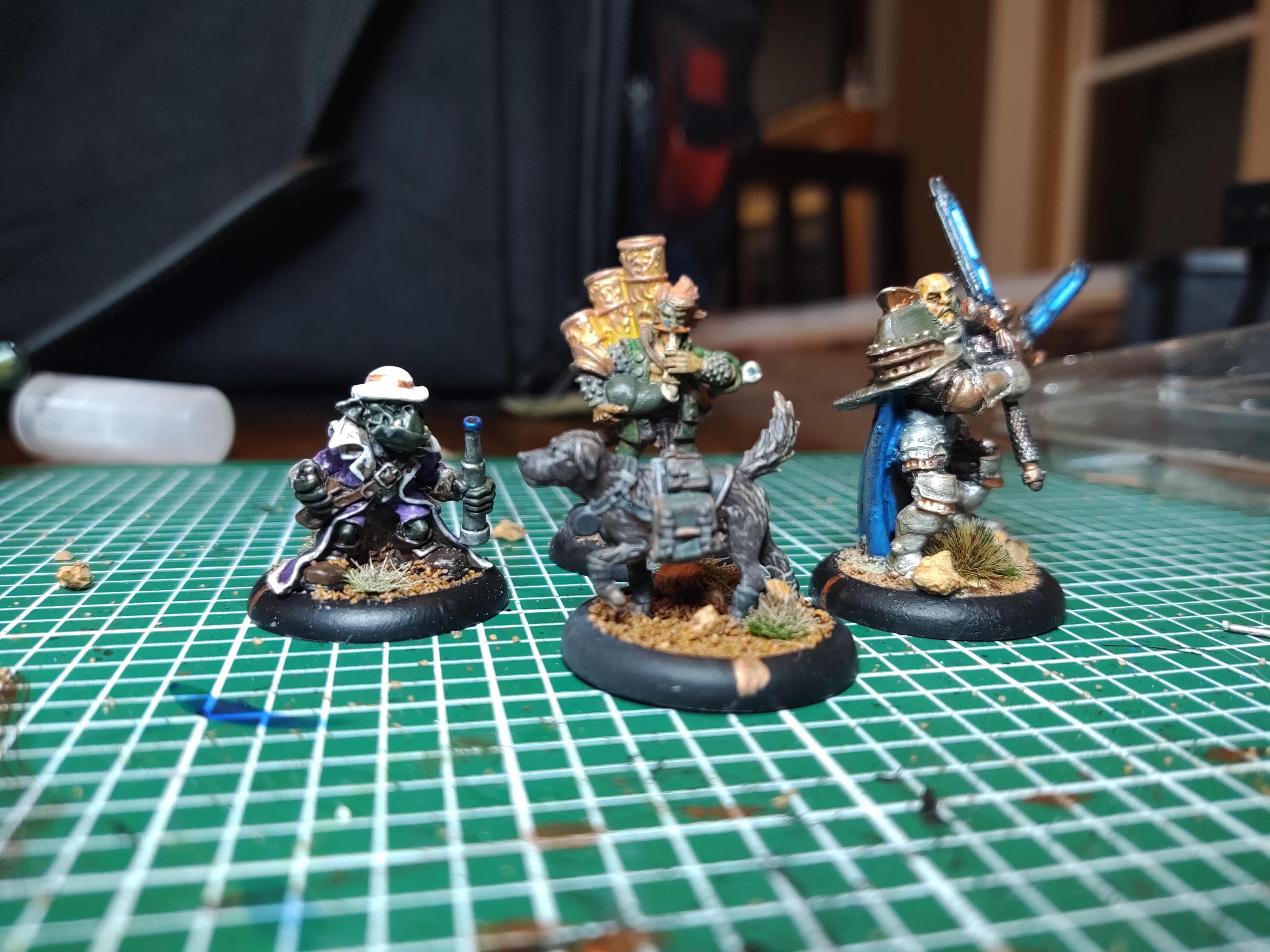 My daughter's (11yo) first 4 models painted | Scrolller